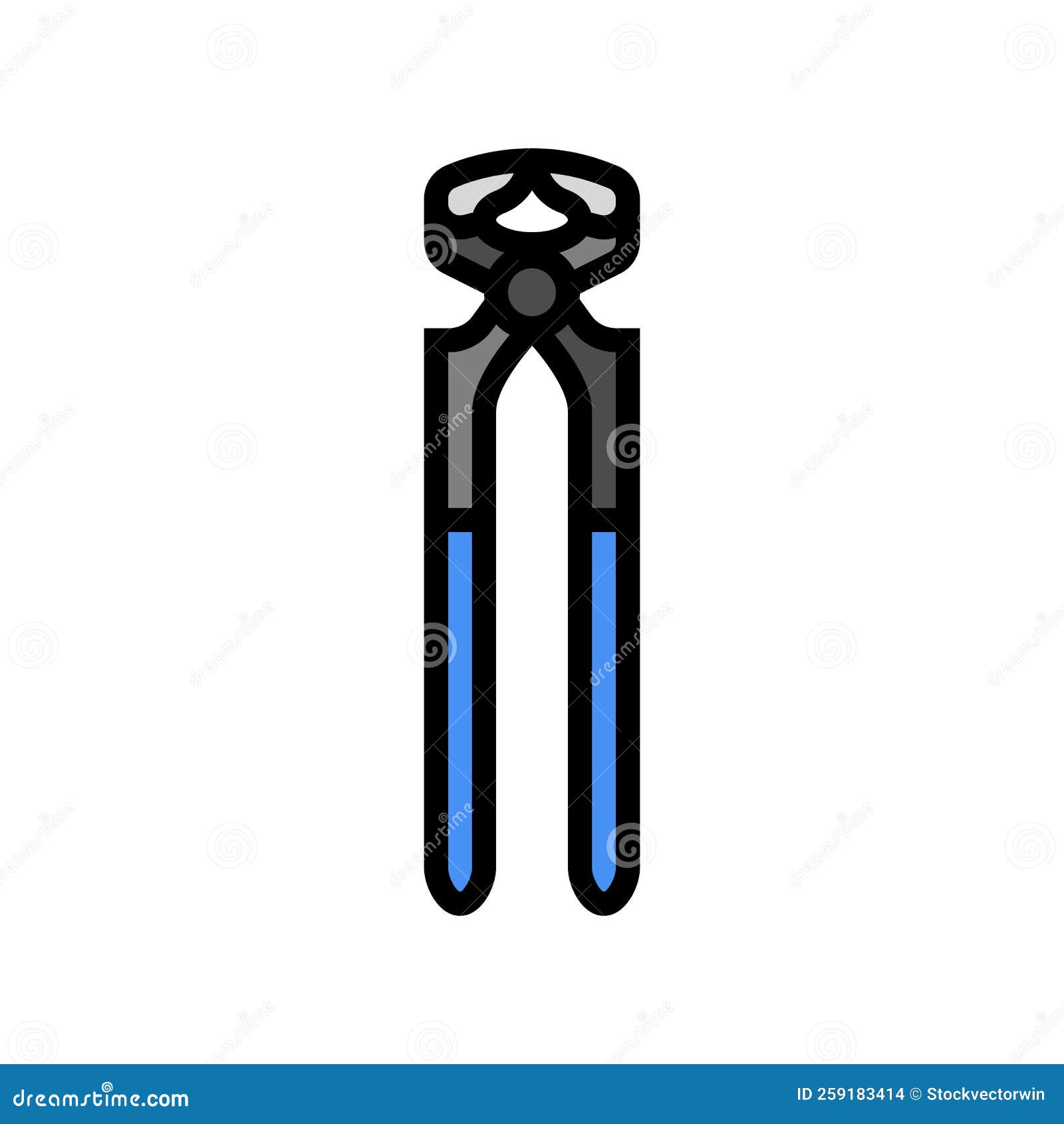 Nail Puller Pliers Color Icon Vector Illustration Stock Illustration ...