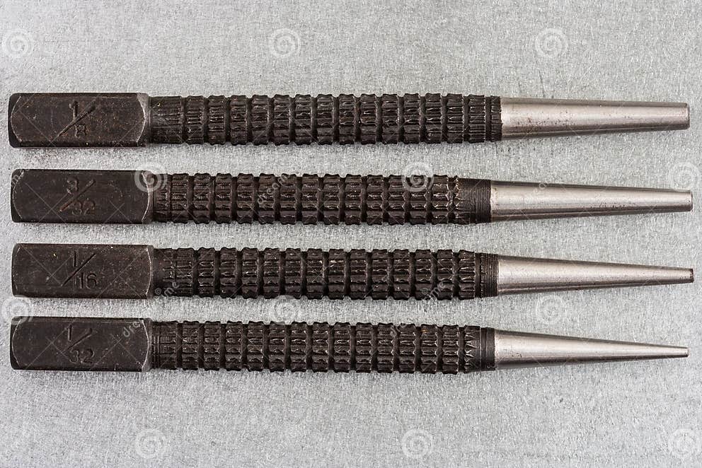 Nail punch set stock image. Image of metal, hardware - 53734847