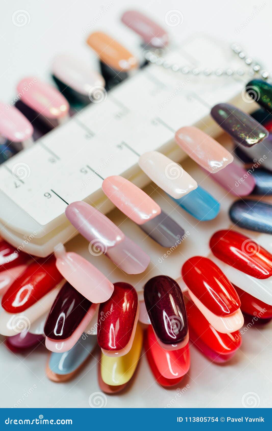 Nail Samples, Big Collection of Finger Nails in Various Color Stock ...
