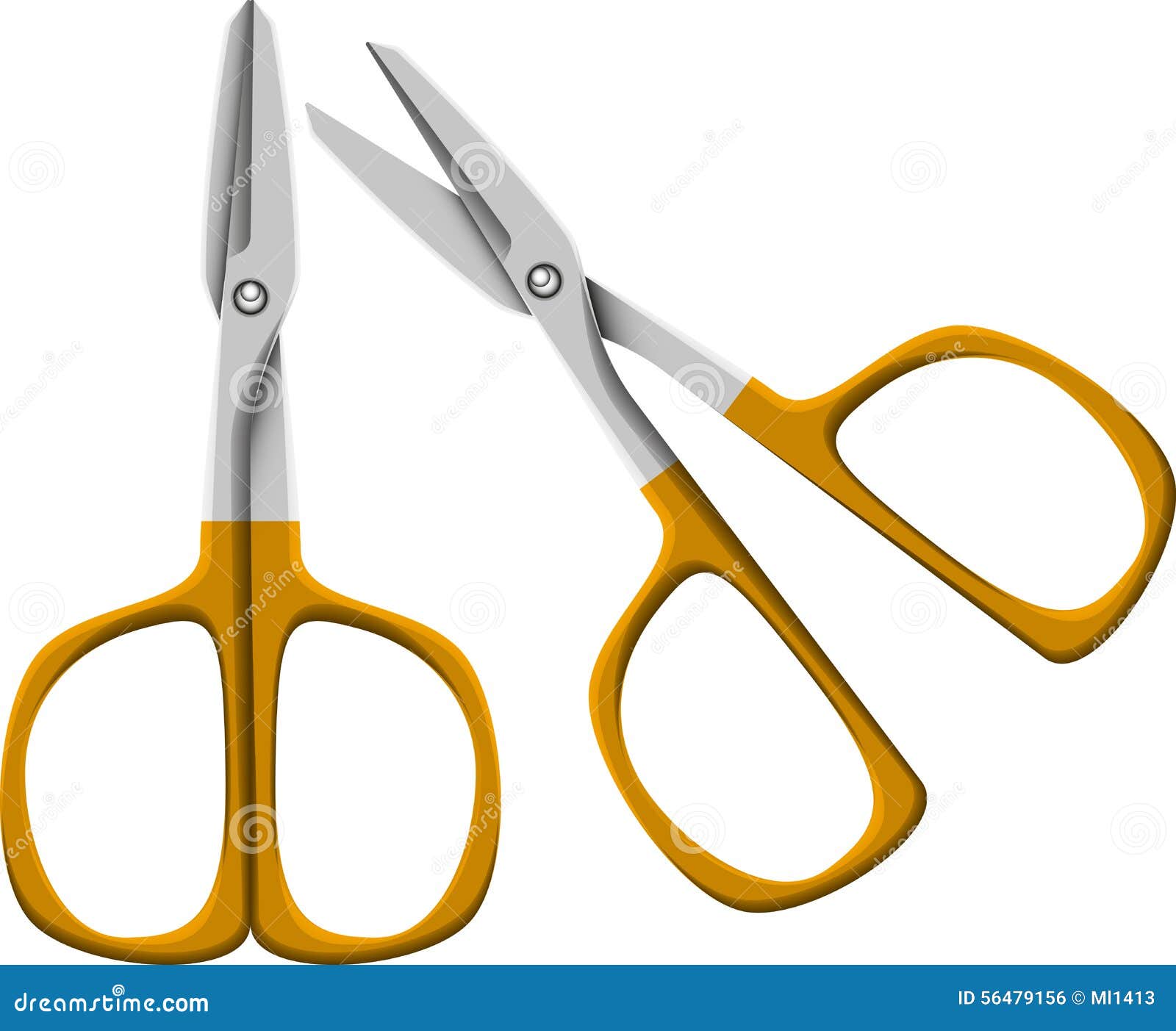 Nail scissors stock vector. Illustration of manicure - 56479156