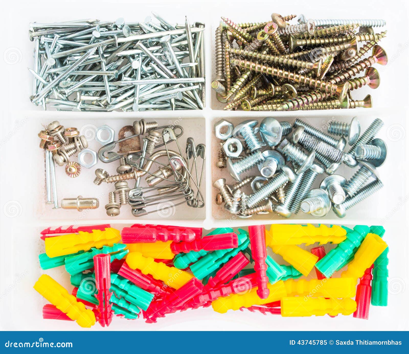 Nail and stock image. Image of cross, metal, industrial - 43745785