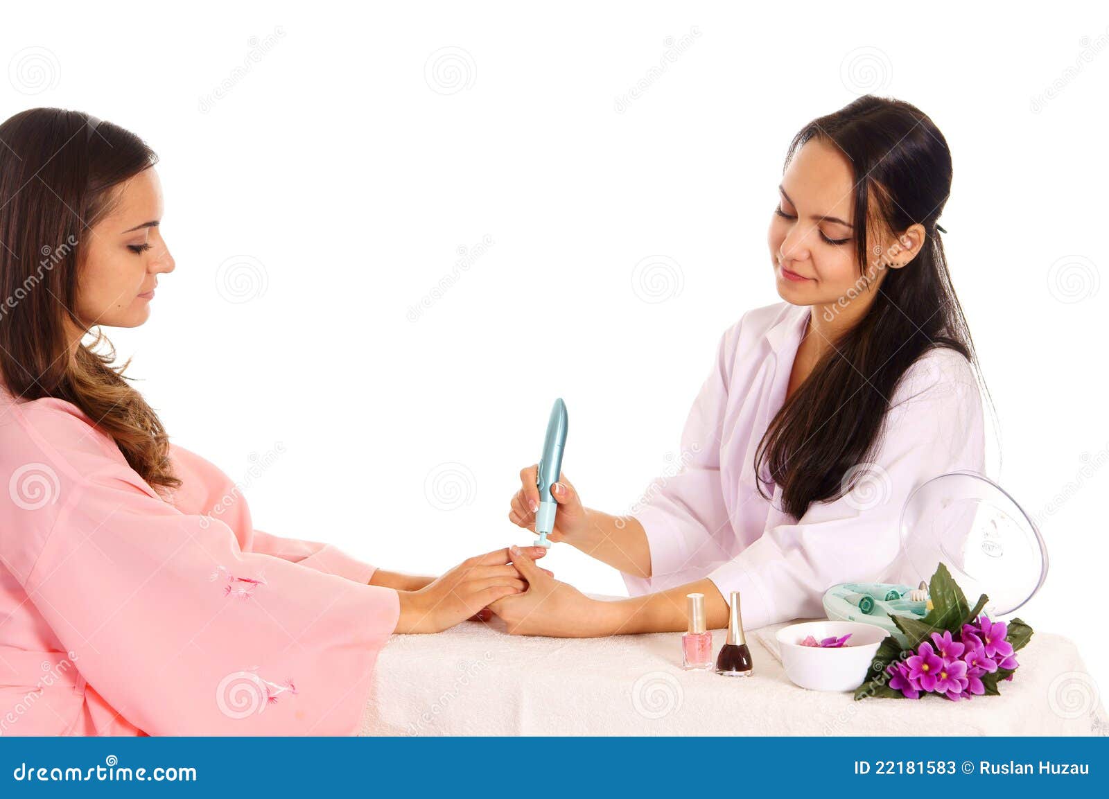 Nail service portrait stock image. Image of white, treatment - 22181583