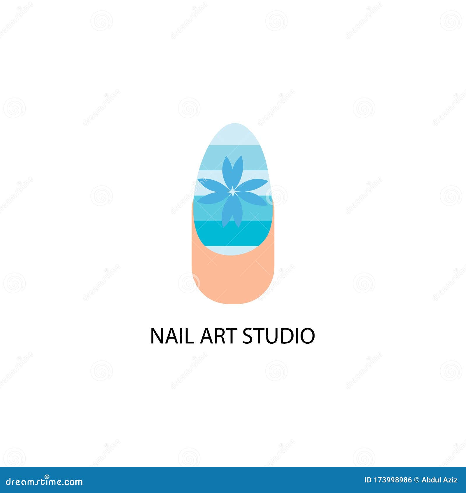 Nail studio logo vector stock vector. Illustration of painted - 173998986