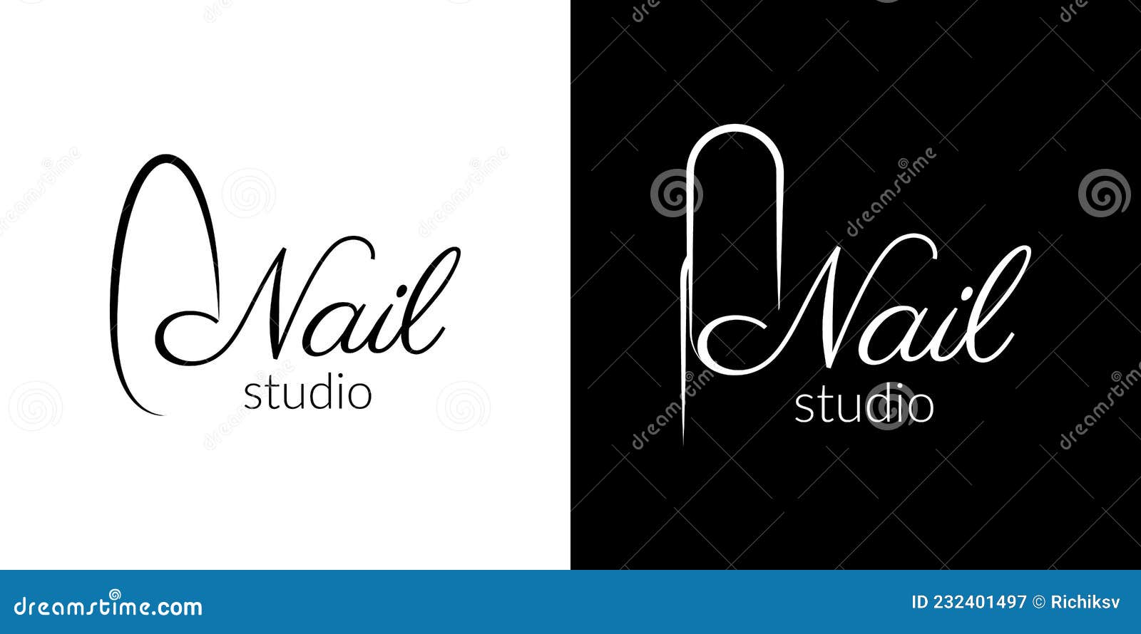 Nail studio logo stock vector. Illustration of elegance - 232401497