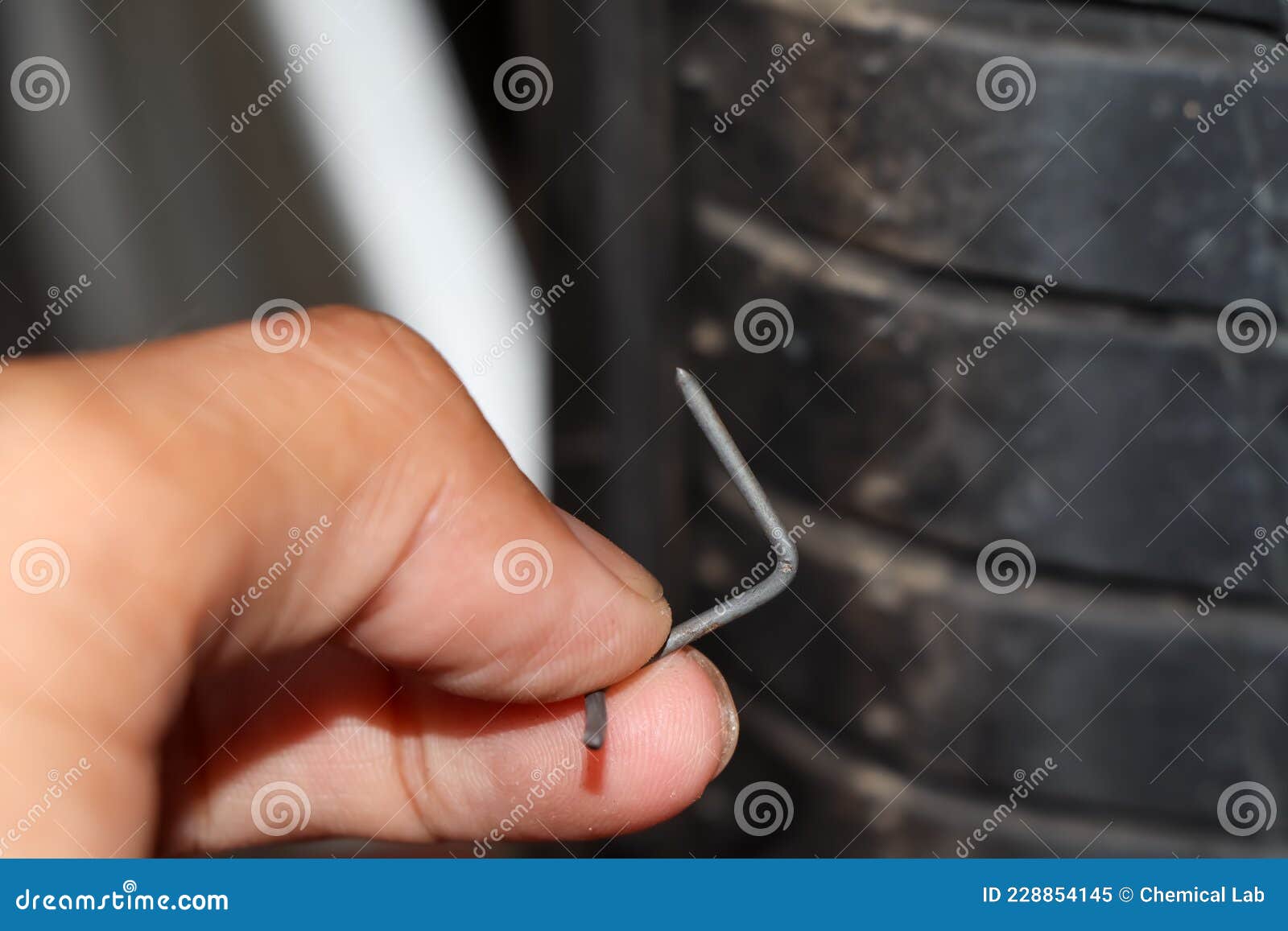 Nail trap and sharp stock image. Image of peaky, nails - 228854145