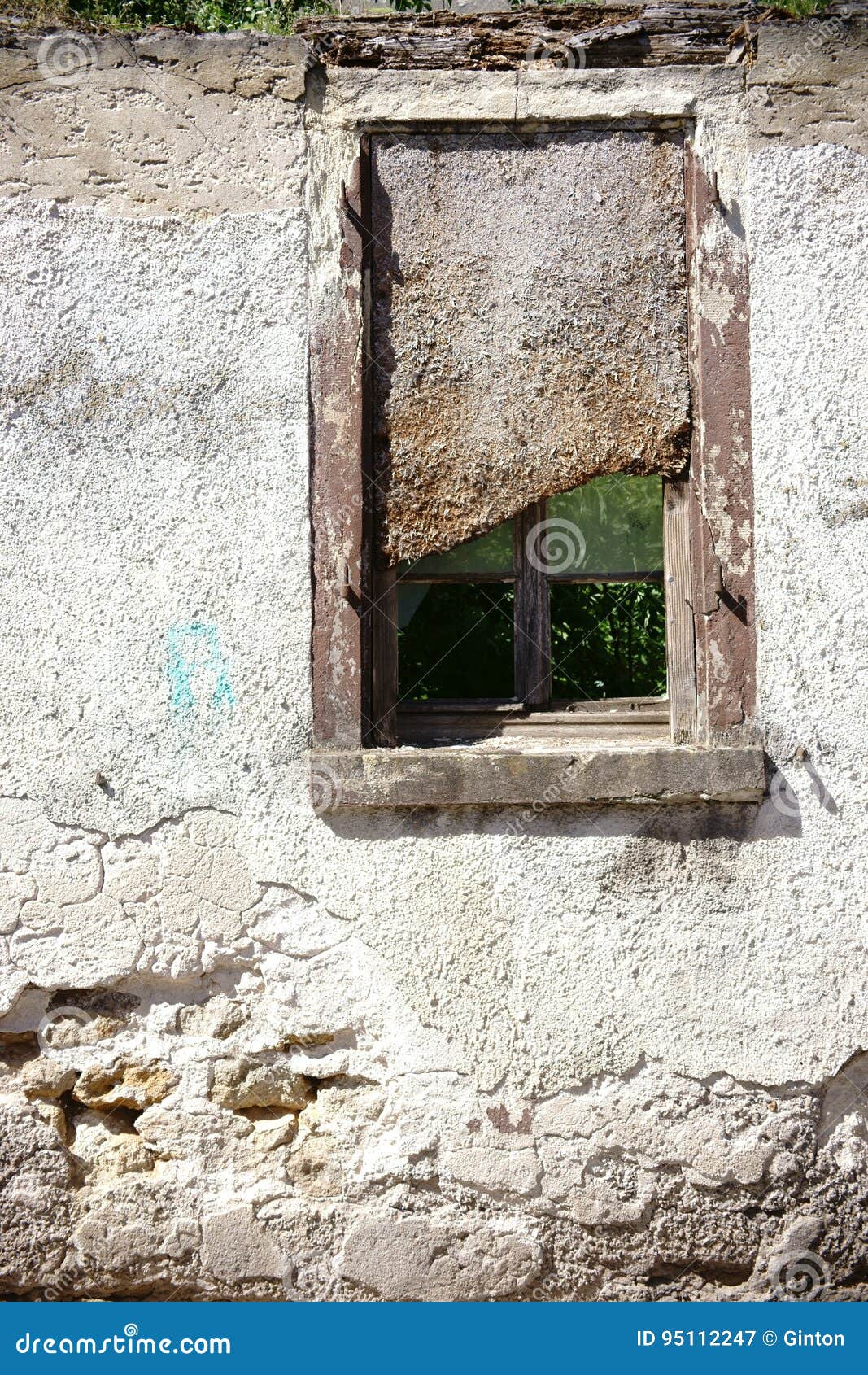 Nailed Ruin window stock image. Image of board, crumbling - 95112247