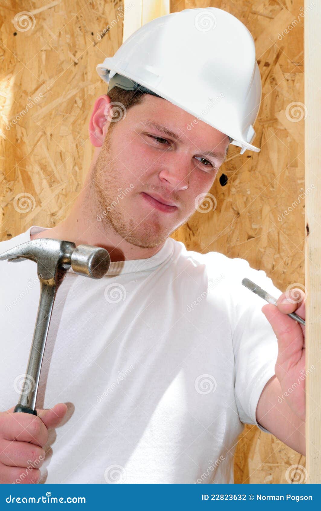 Nailing stock photo. Image of nailing, wood, framer, builder - 22823632
