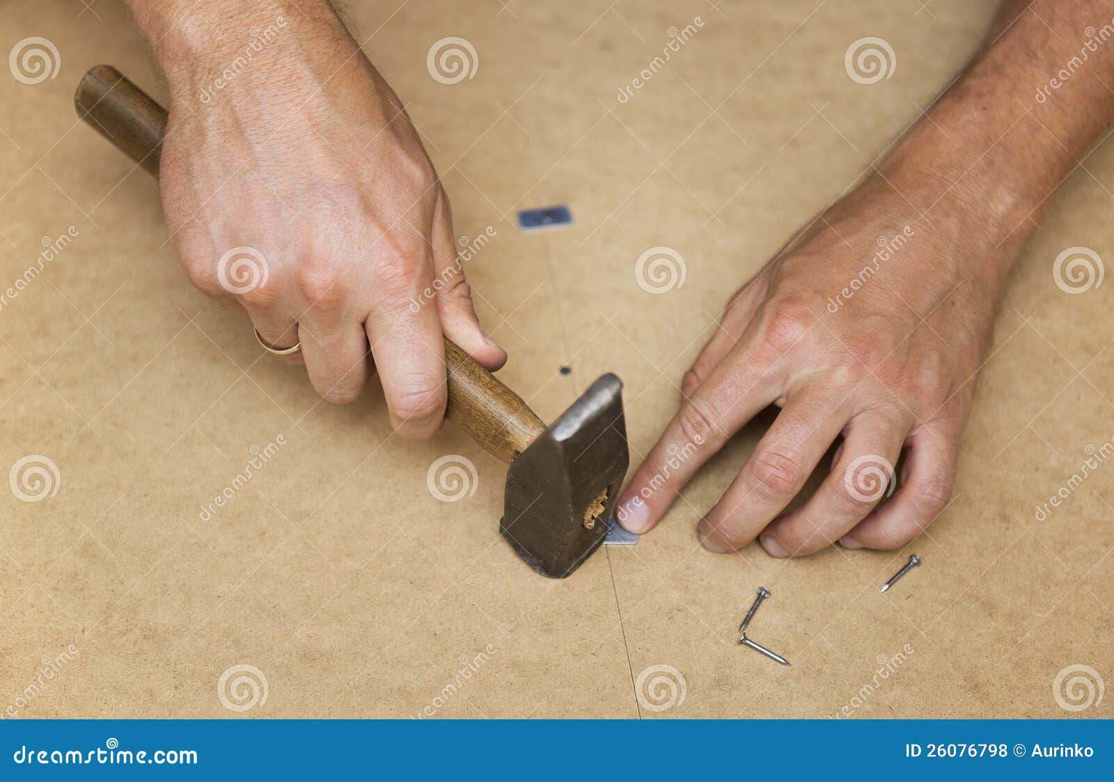 Nailing stock photo. Image of background, carpentry, abstract - 26076798