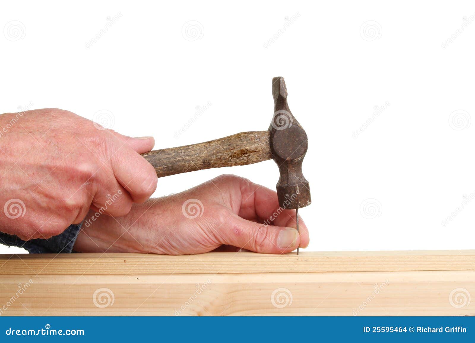 Nailing wood stock photo. Image of nailing, working, fixing - 25595464