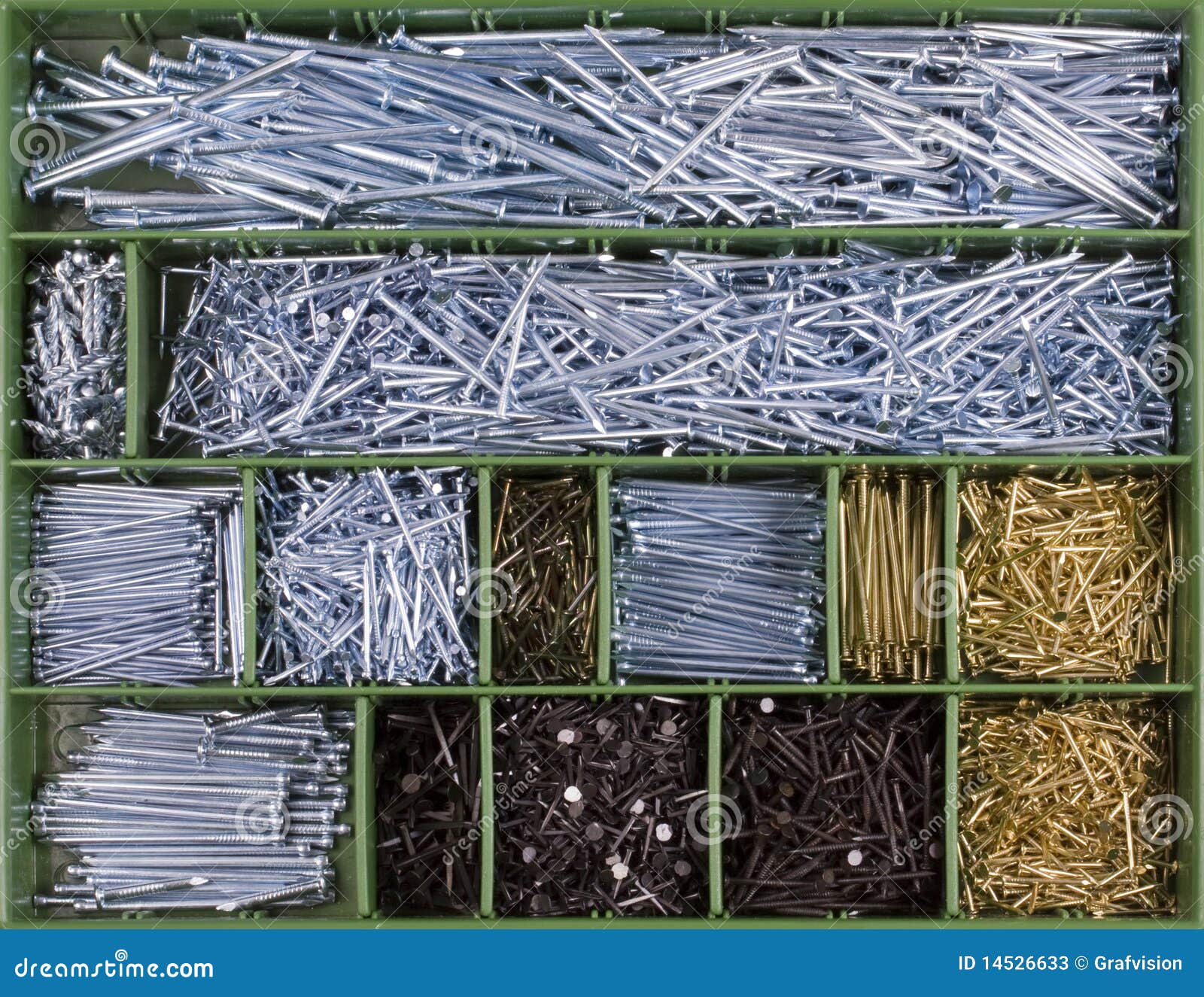 Nails stock image. Image of steel, hardware, improvement - 14526633