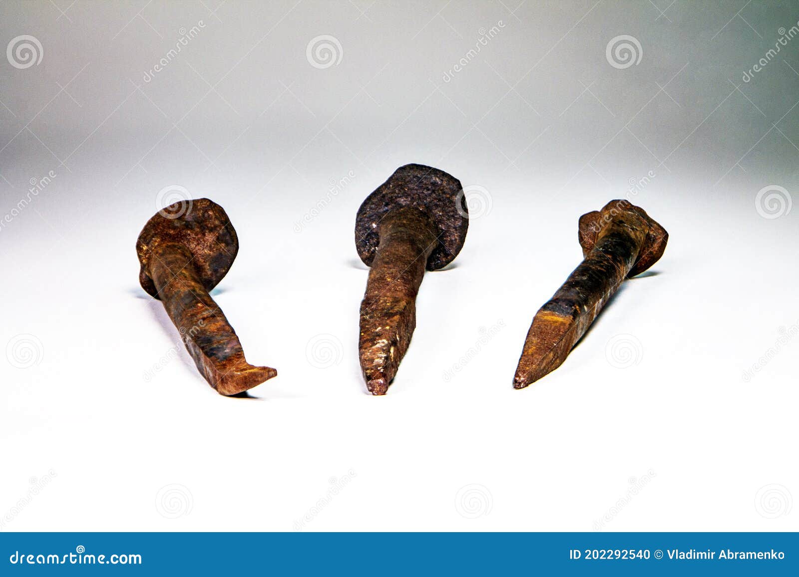 Forged nails stock photo. Image of nail, black, bronze - 202292540