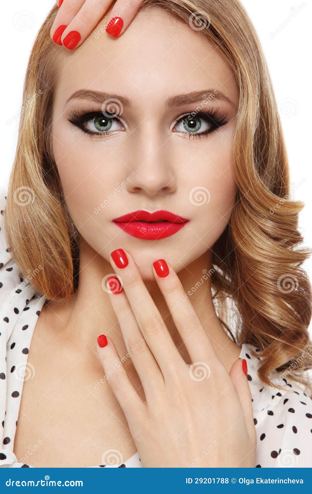 Nails and lips stock photo. Image of haircare, coloration - 29201788