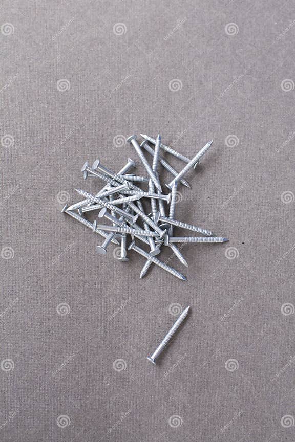 Nails. a Set of Nails. Construction Abstraction Stock Image - Image of ...