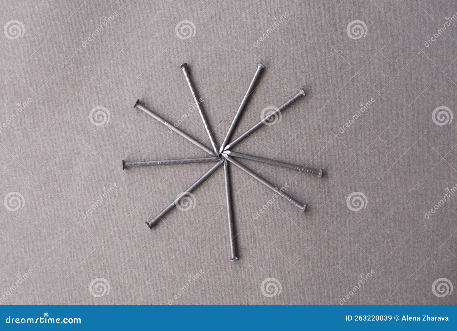 Nails. a Set of Nails. Construction Abstraction Stock Image - Image of ...