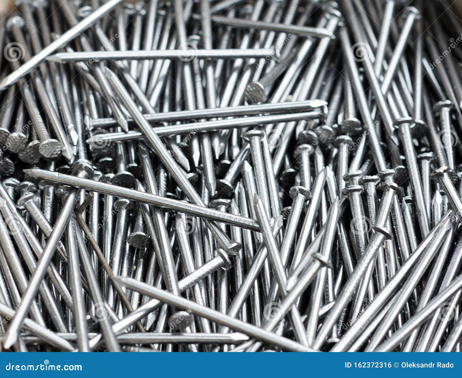 Nails Textured Background. Stack of Metal Nails Stock Photo - Image of ...