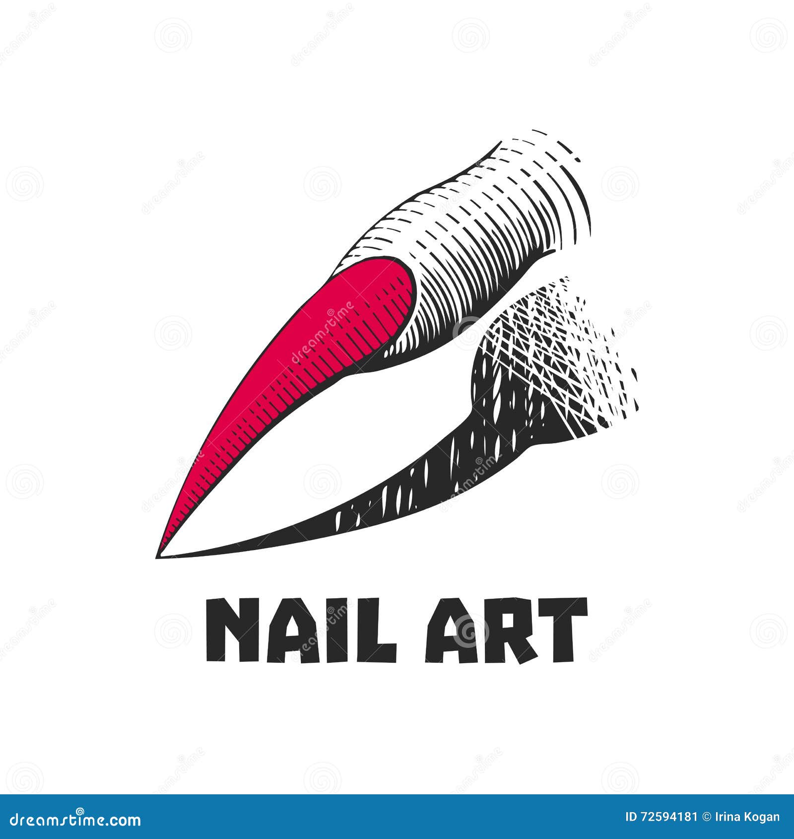 Nails vector logo stock vector. Illustration of elegant - 72594181
