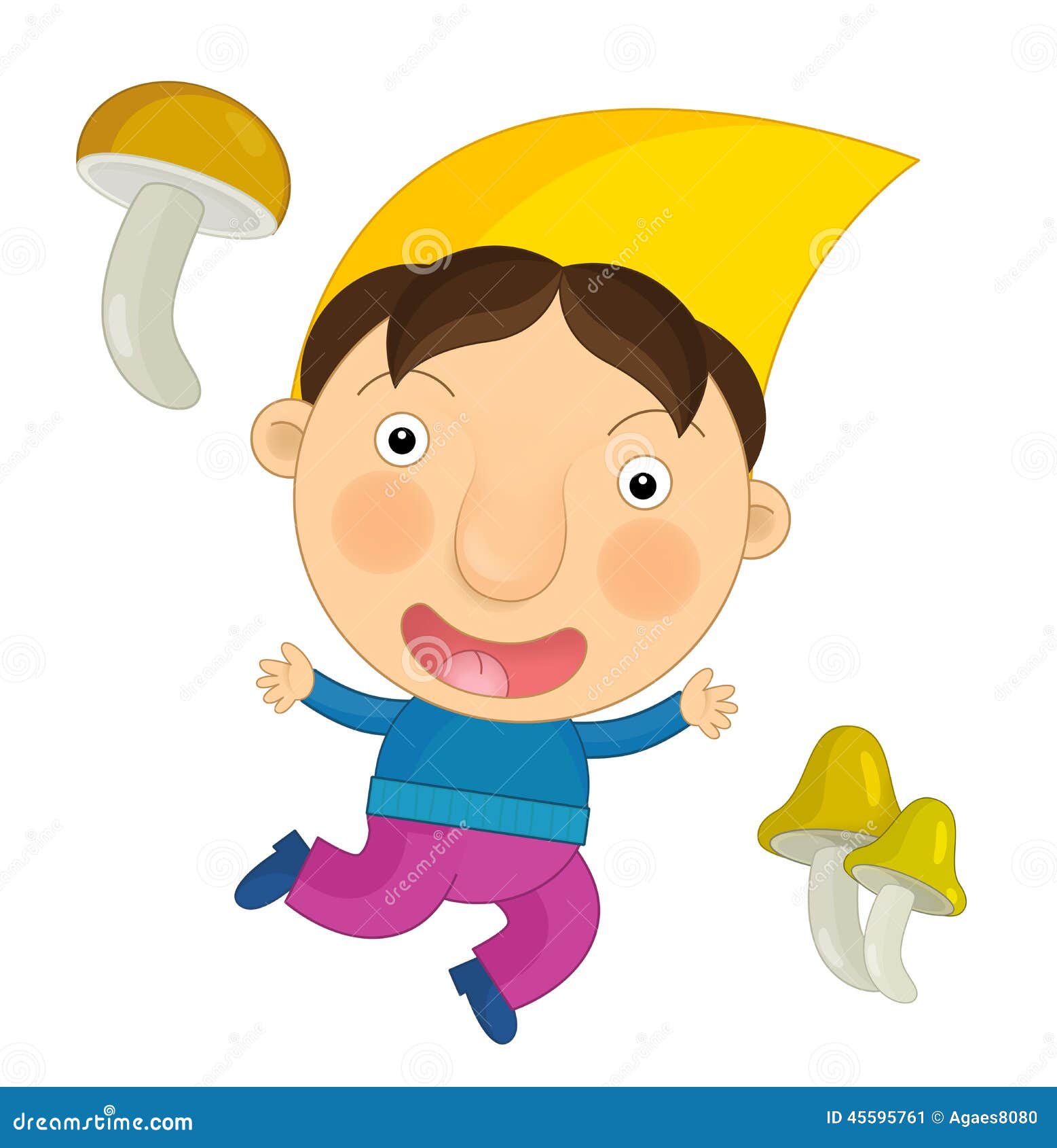 Nain D'enfant De Bande Dessinée Illustration Stock - Illustration du ...