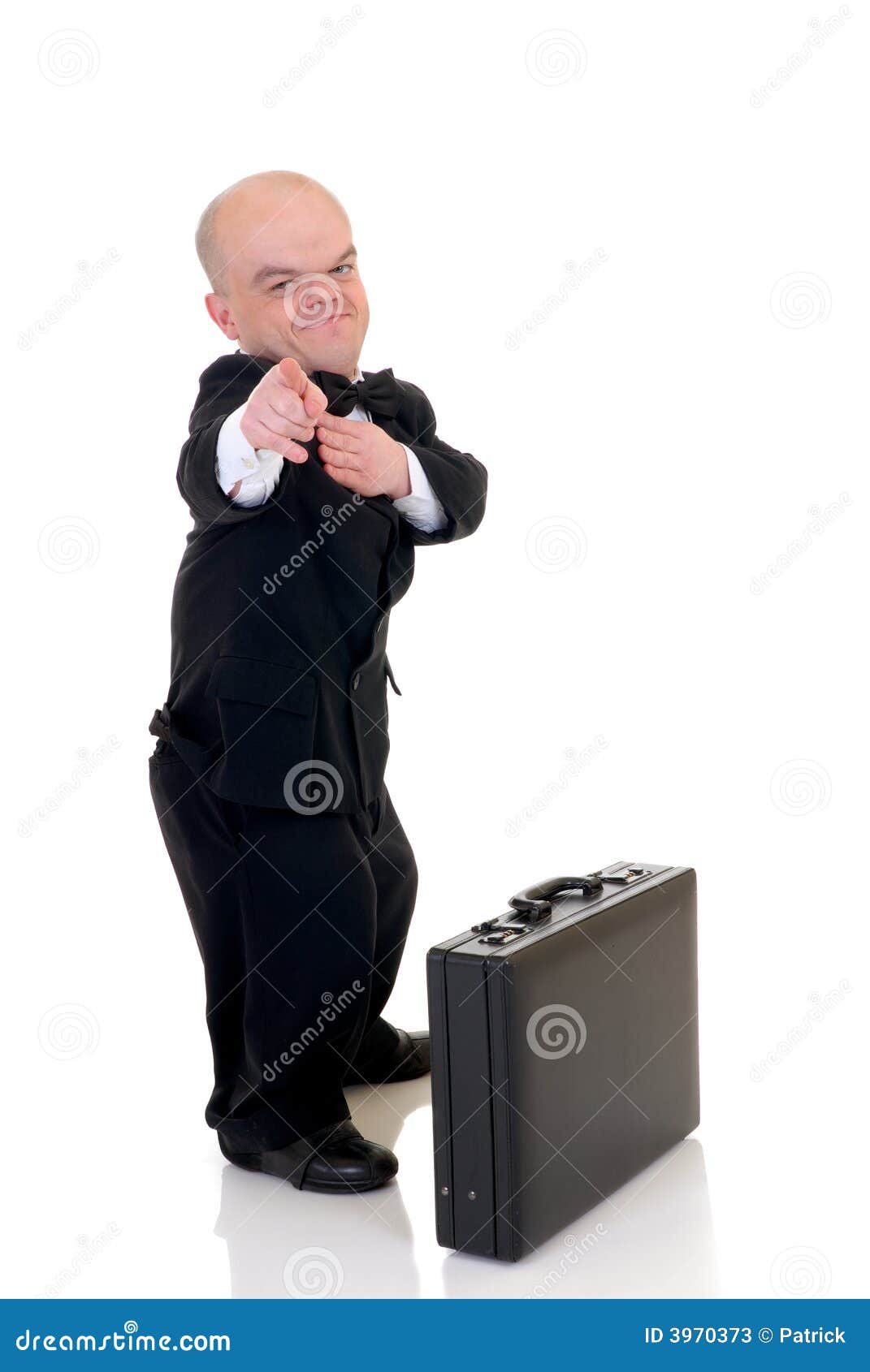 Nain, Petit Homme D'affaires Image stock - Image du valise, nain: 3970373