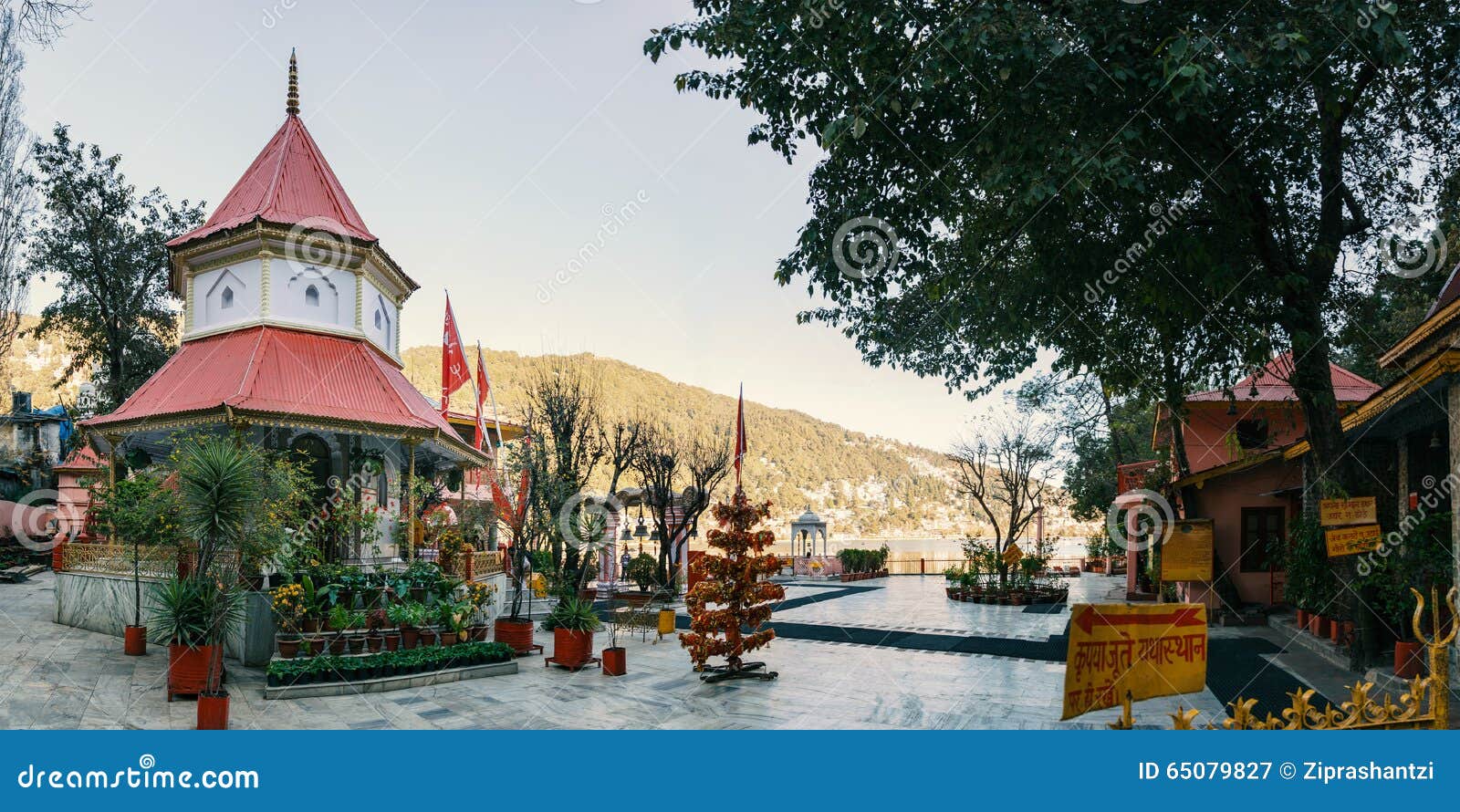 Naina Devi Temple in Nainital. Stock Image - Image of himalayas ...