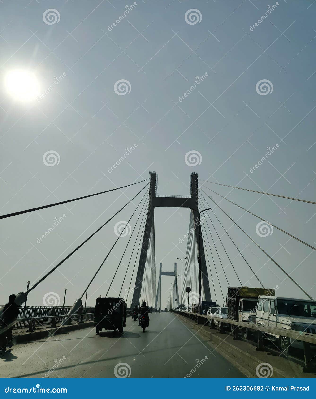 Naini Bridge in Pragyaraj, Utter Pradesh Stock Photo - Image of ...