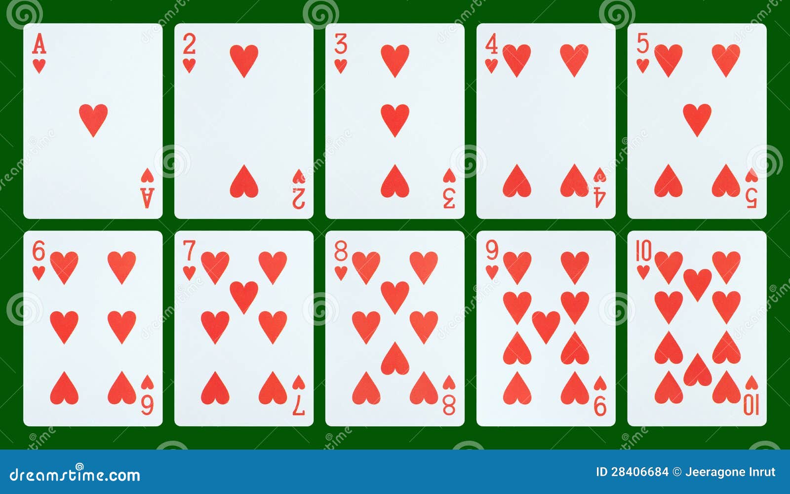 Naipes - Corazones Imagenes de archivo - Imagen: 28406684