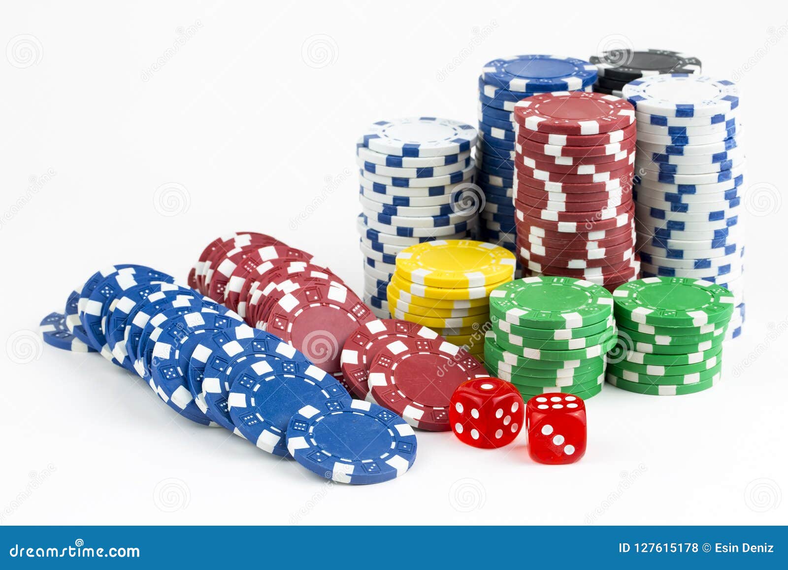 Naipes De Ace Con Los Dados Rojos Foto de archivo - Imagen de veintiuna ...