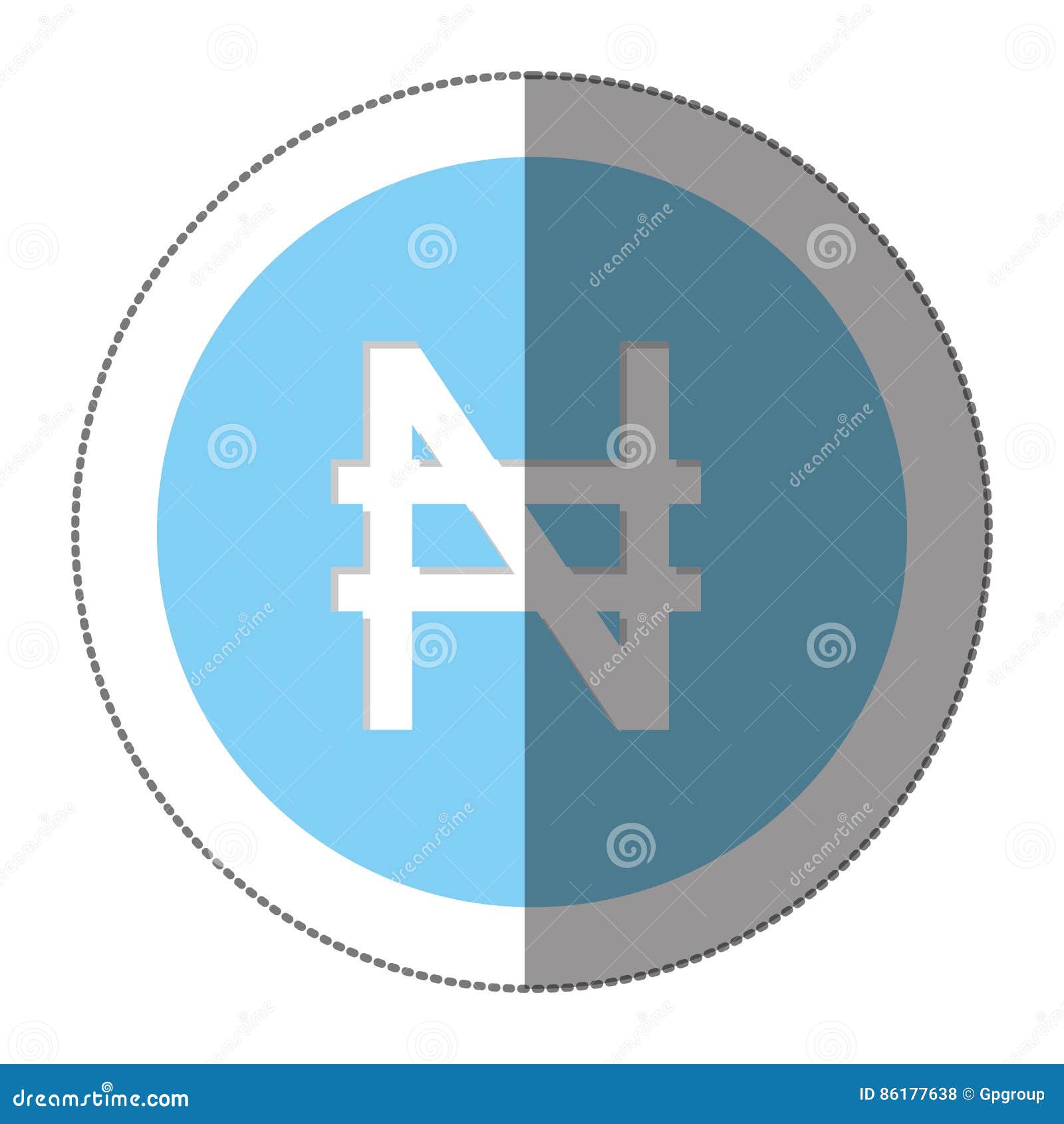 Nairas Currency Symbol Icon Stock Illustration - Illustration of peso ...