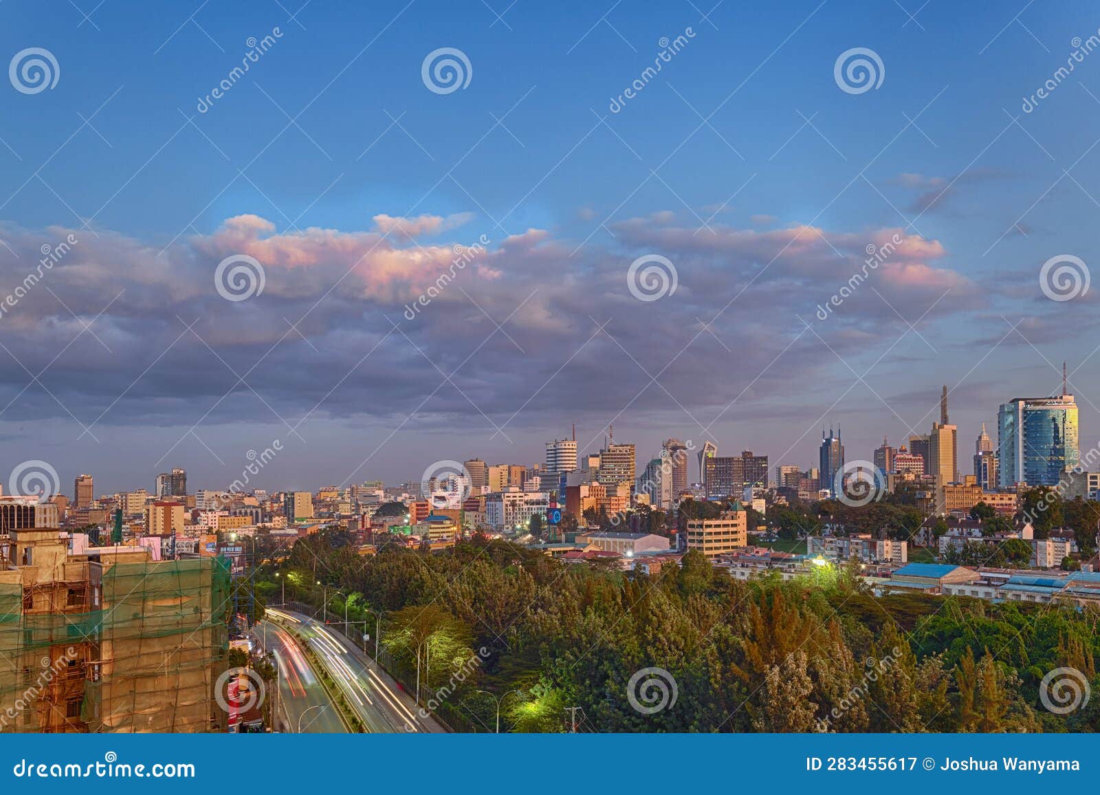Nairobi Skyline in the Evening Editorial Photography - Image of evening ...