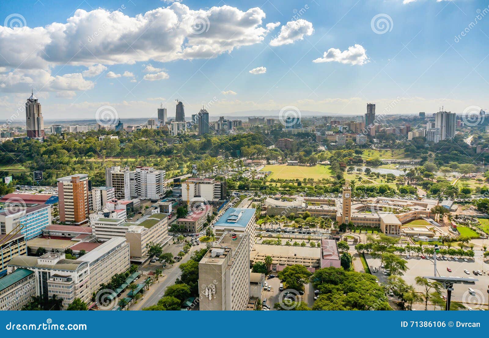 Nairobi-Stadt, Kenia redaktionelles foto. Bild von architektur - 71386106