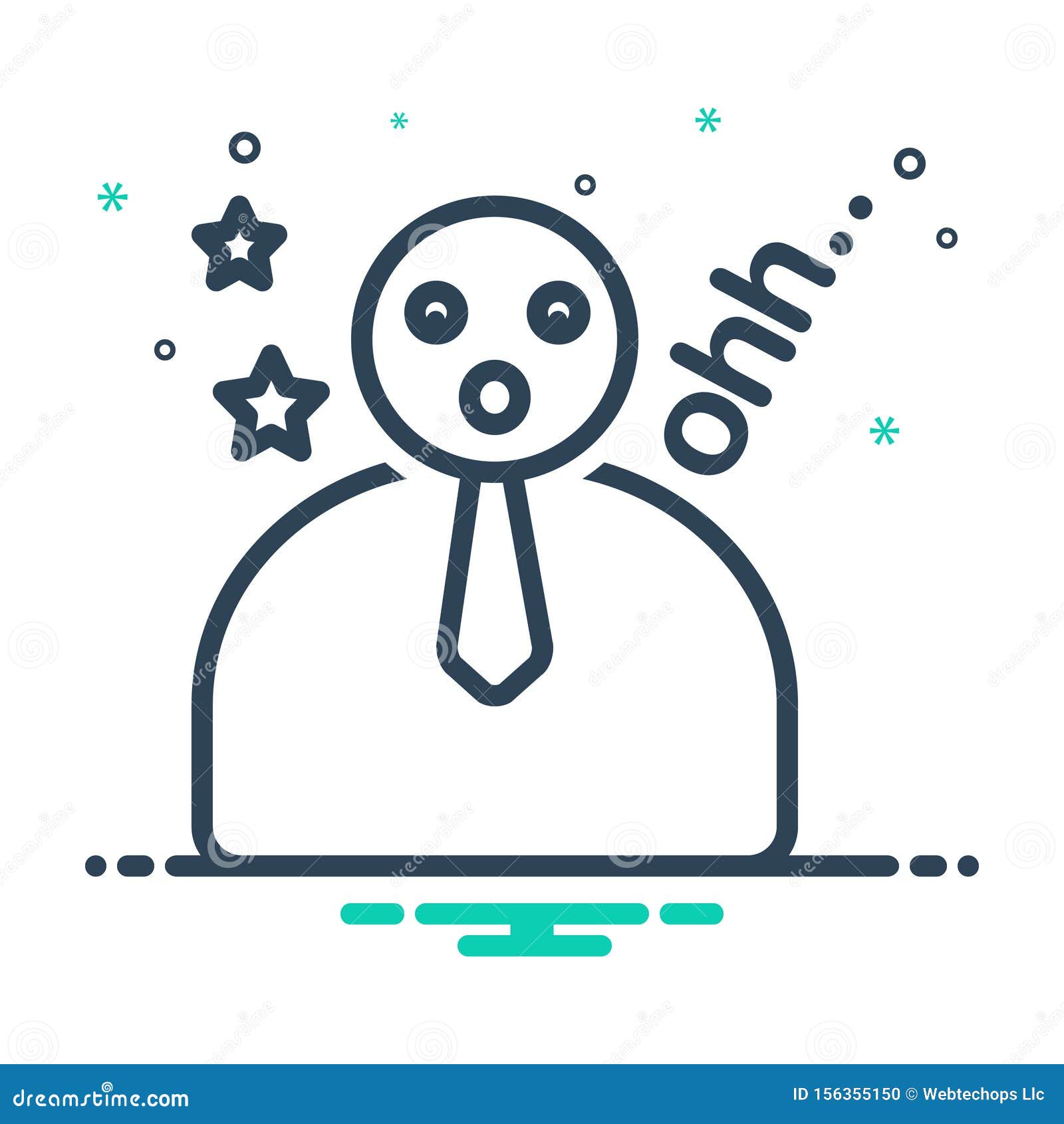 Black Mix Icon for Naive, Businessman and Innocent Stock Illustration ...