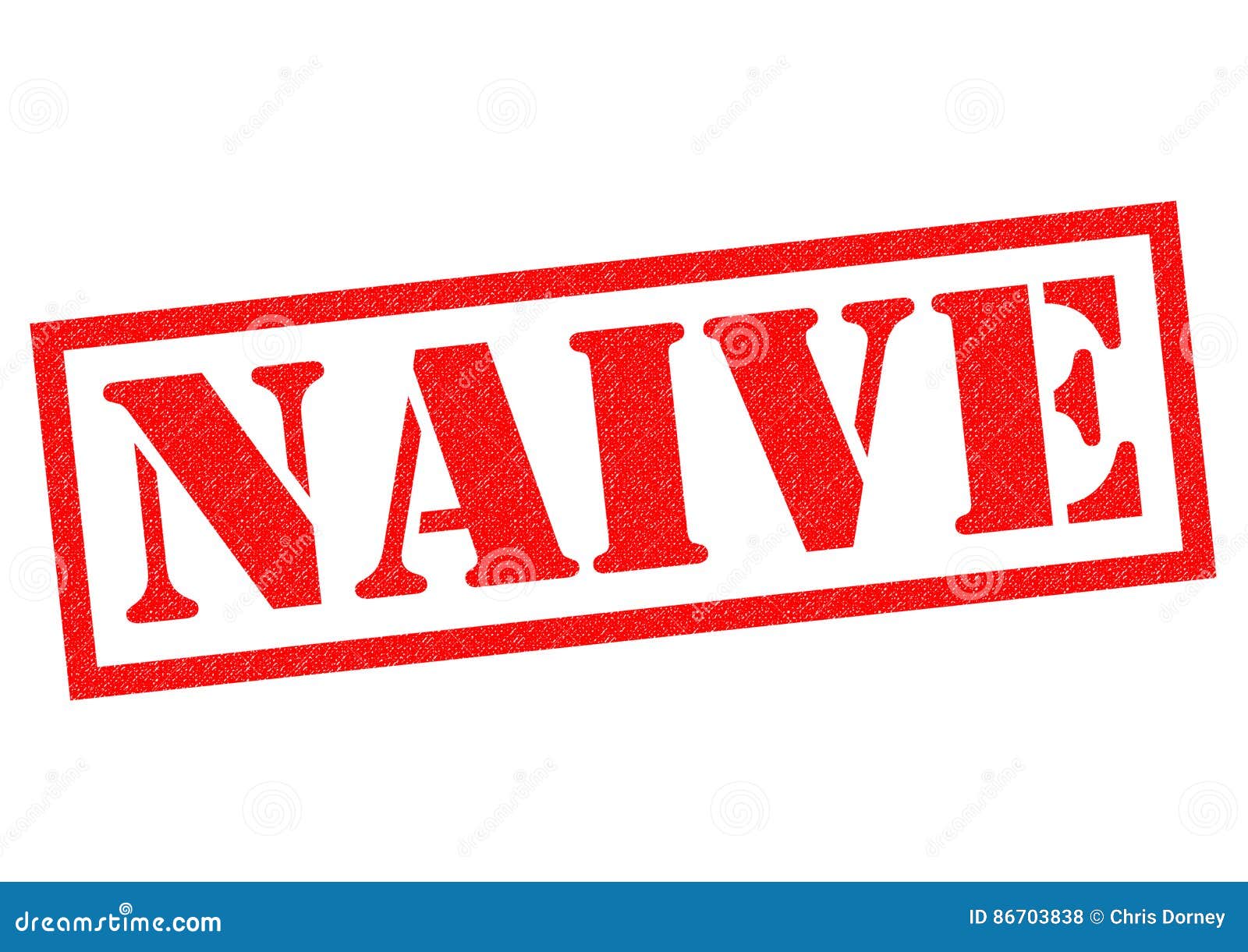 NAIVE Rubber Stamp stock illustration. Illustration of isolated - 86703838
