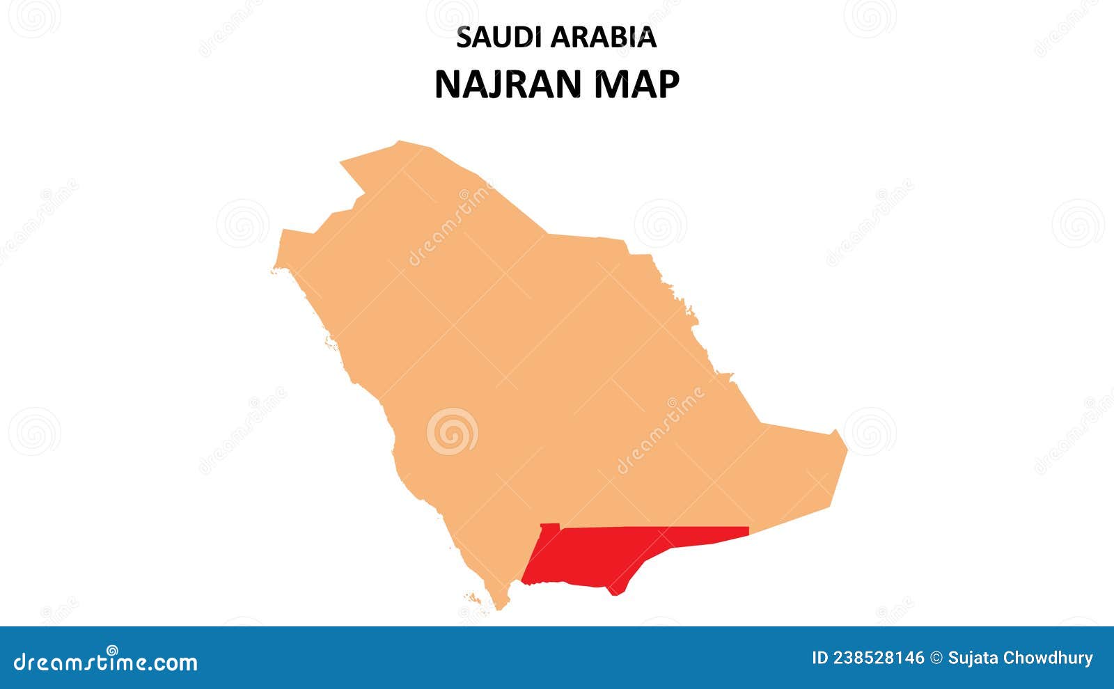 Najran Map Highlighted on Saudi Arabia Map. Najran Map on Saudi Arabia ...