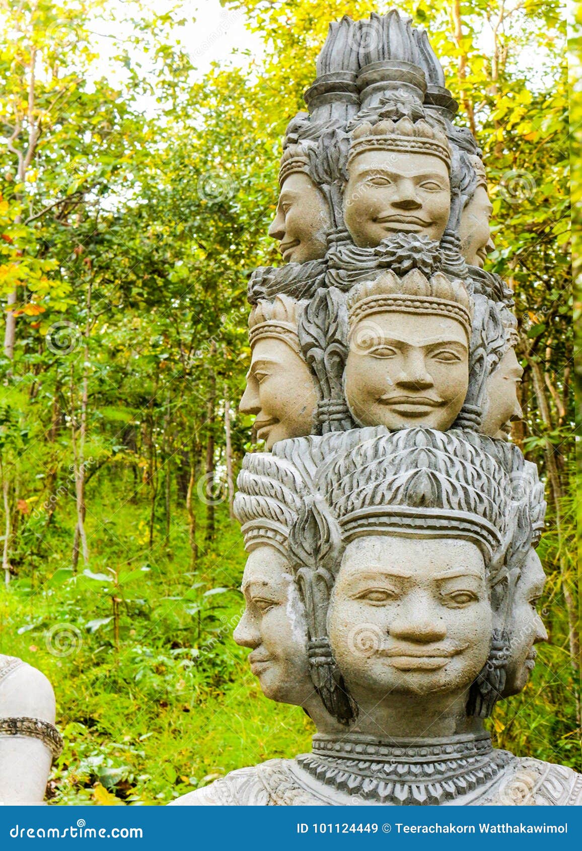 Naka Demon Deva God-Stuck, Zementtreppenschritt Stockbild - Bild von ...