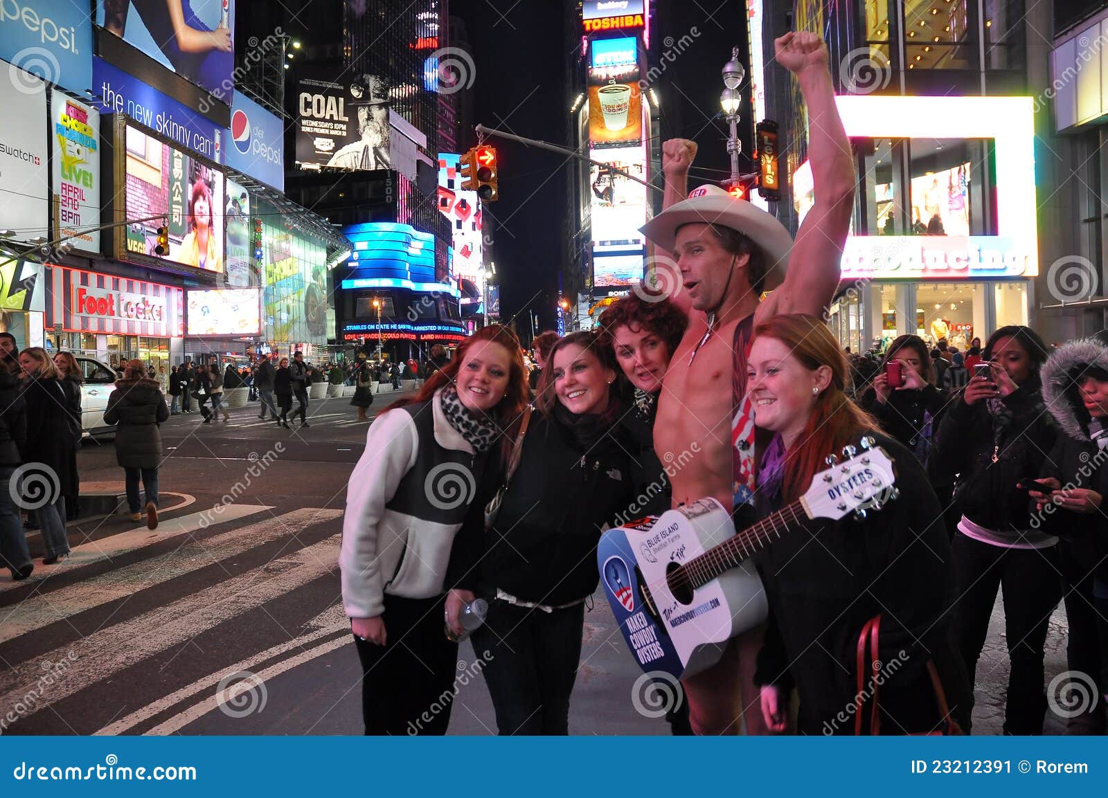 Naked Cowboy In Times Square, New York City Editorial Image ...