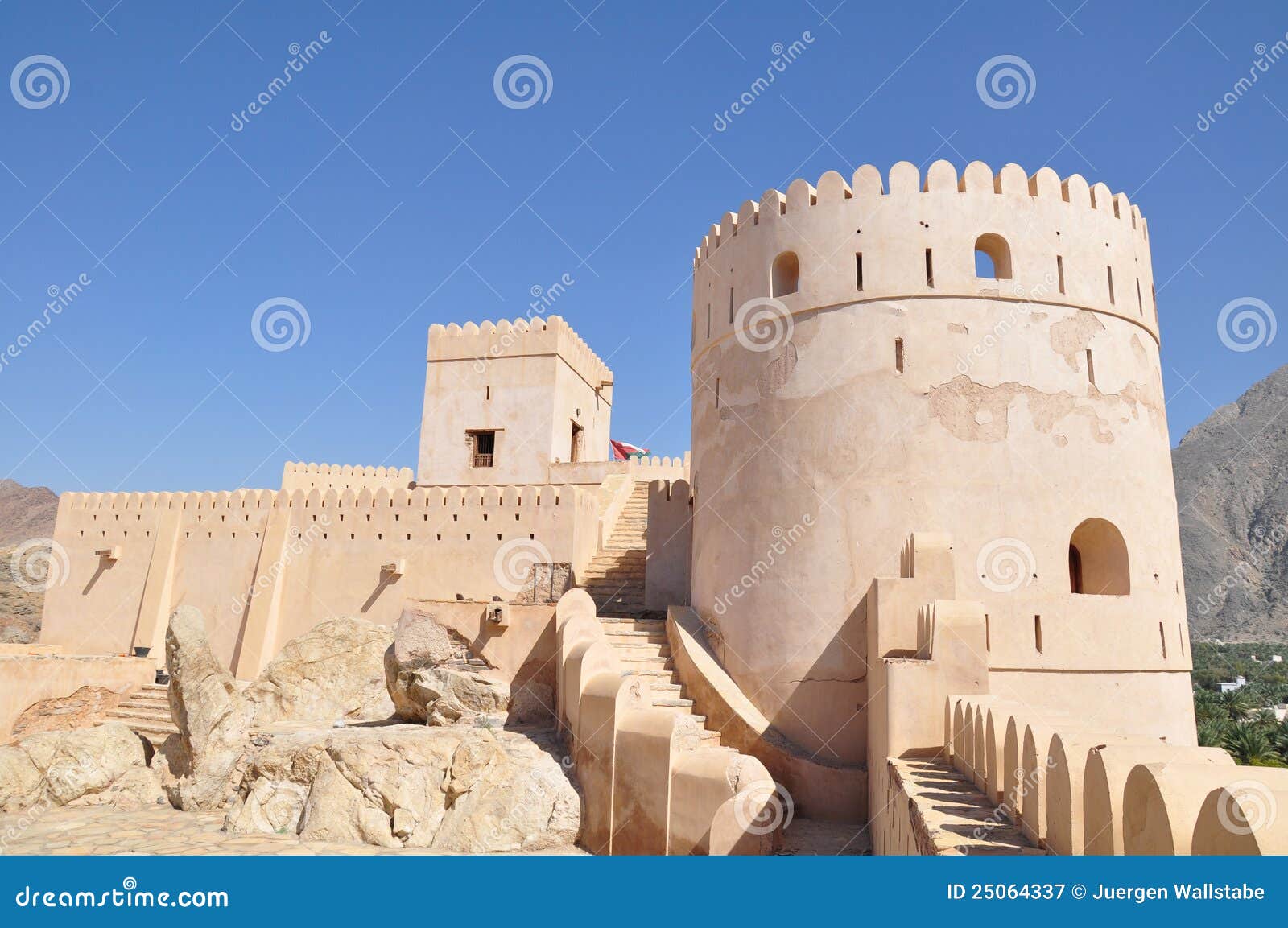 Nakhal Castle stock image. Image of cannon, middle, national - 25064337