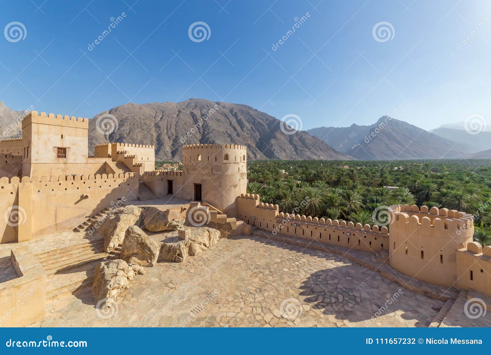 Nakhal Fort, in Nakhal, Oman Editorial Photography - Image of tower ...