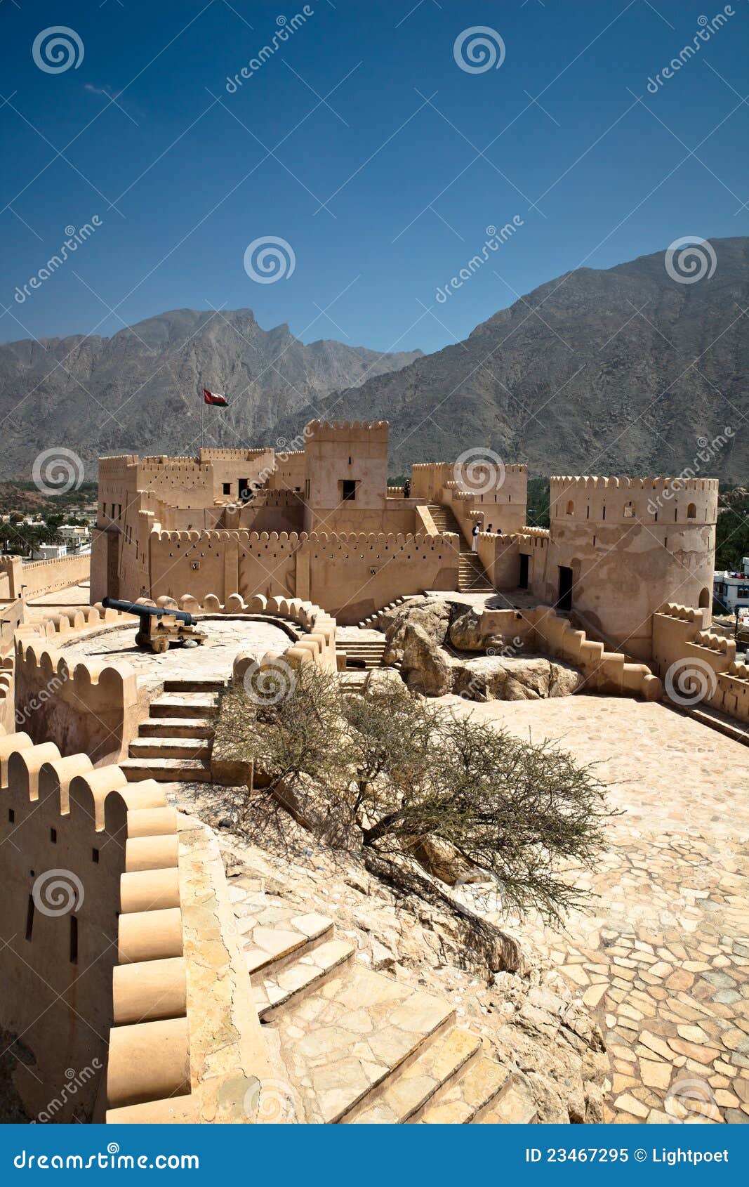The Nakhl Fort in Al Batinah Stock Image - Image of batinah, fort: 23467295