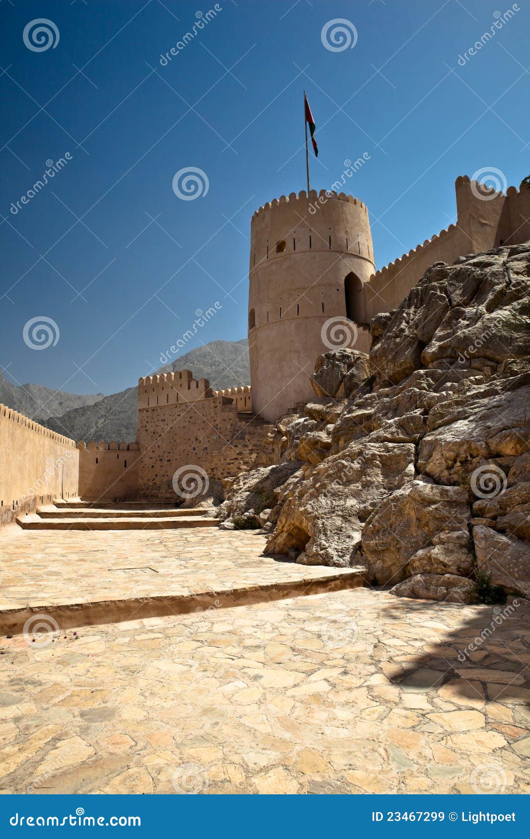 The Nakhl Fort in Al Batinah Stock Image - Image of guide, arid: 23467299
