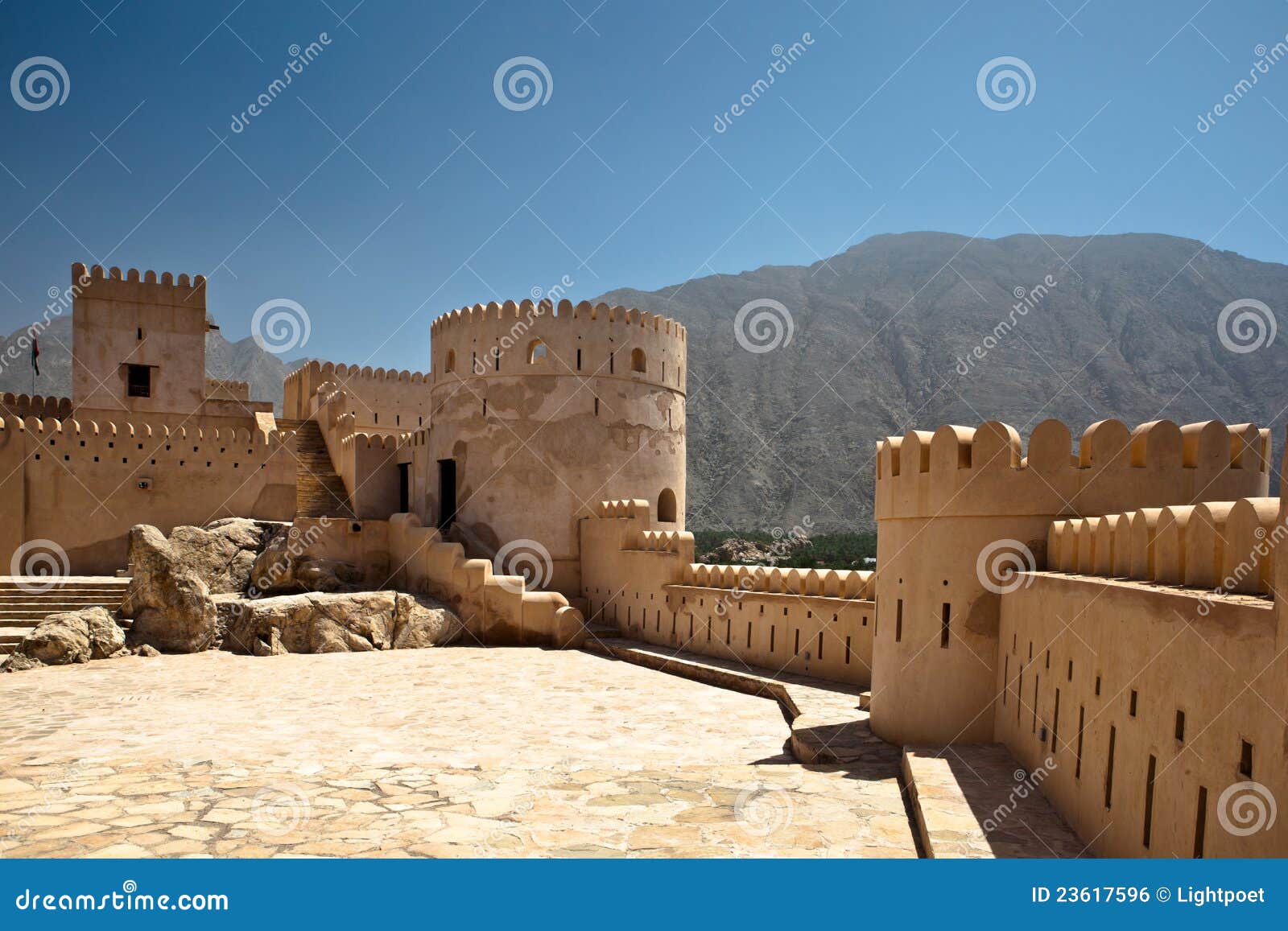 The Nakhl Fort in Al Batinah Stock Photo - Image of land, famous: 23617596