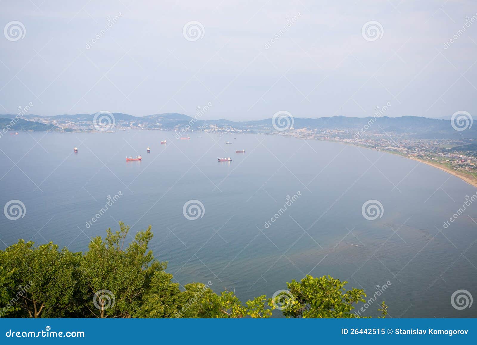 Nakhodka bay stock image. Image of idyllic, lush, bank - 26442515