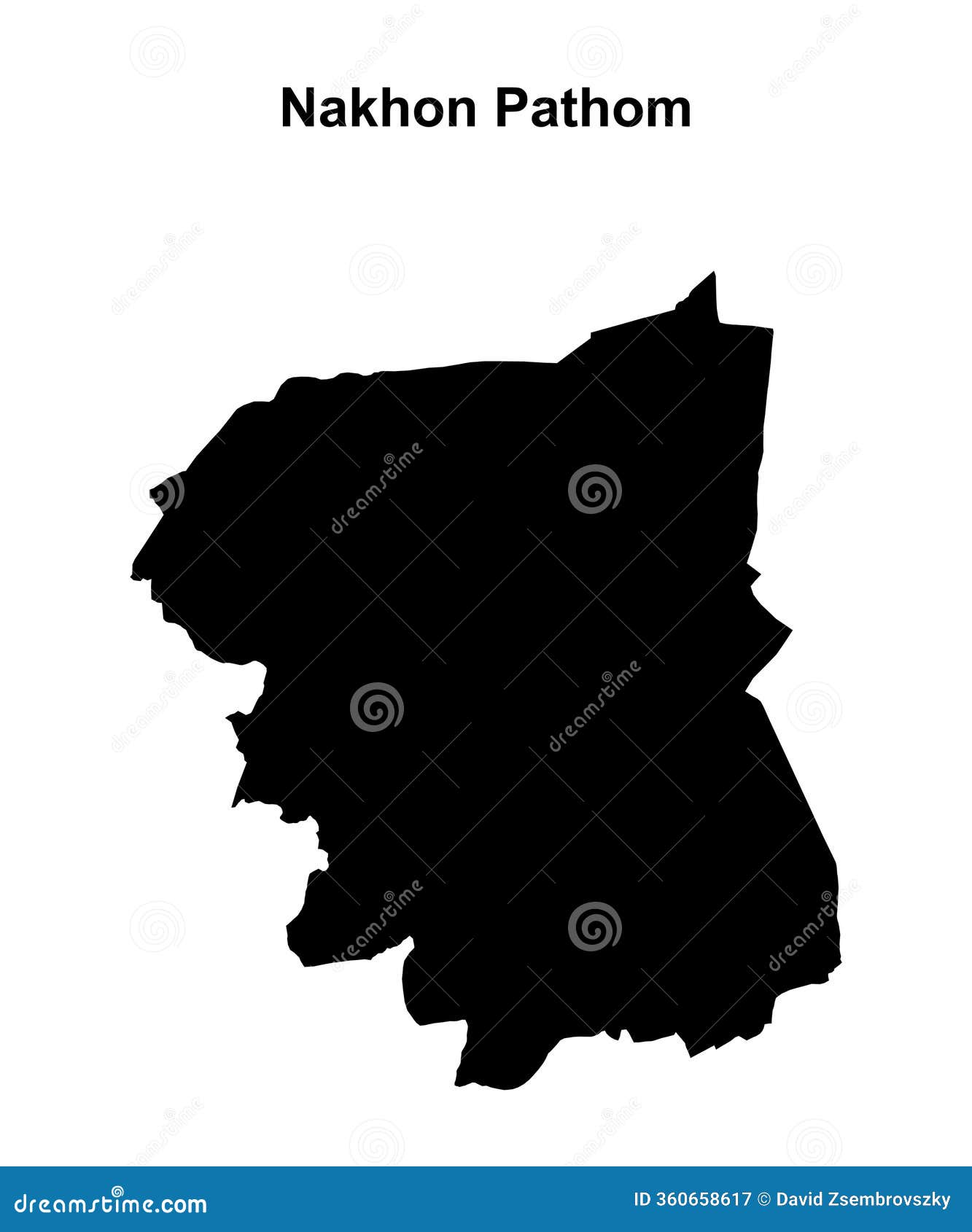 Nakhon Pathom Province Map Vector | CartoonDealer.com #140794417