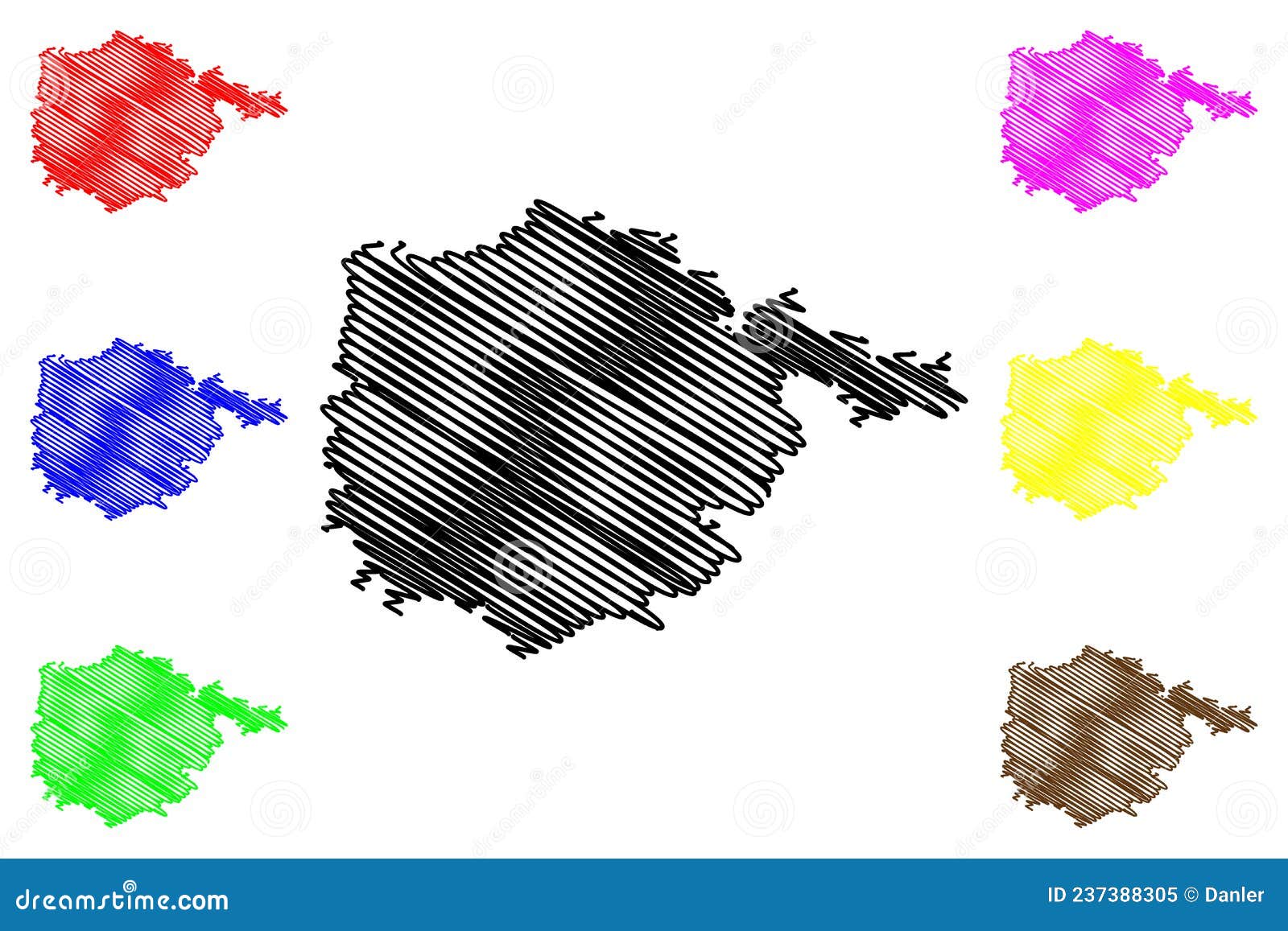 Patna District Bihar State, Division, Republic Of India Map Vector ...