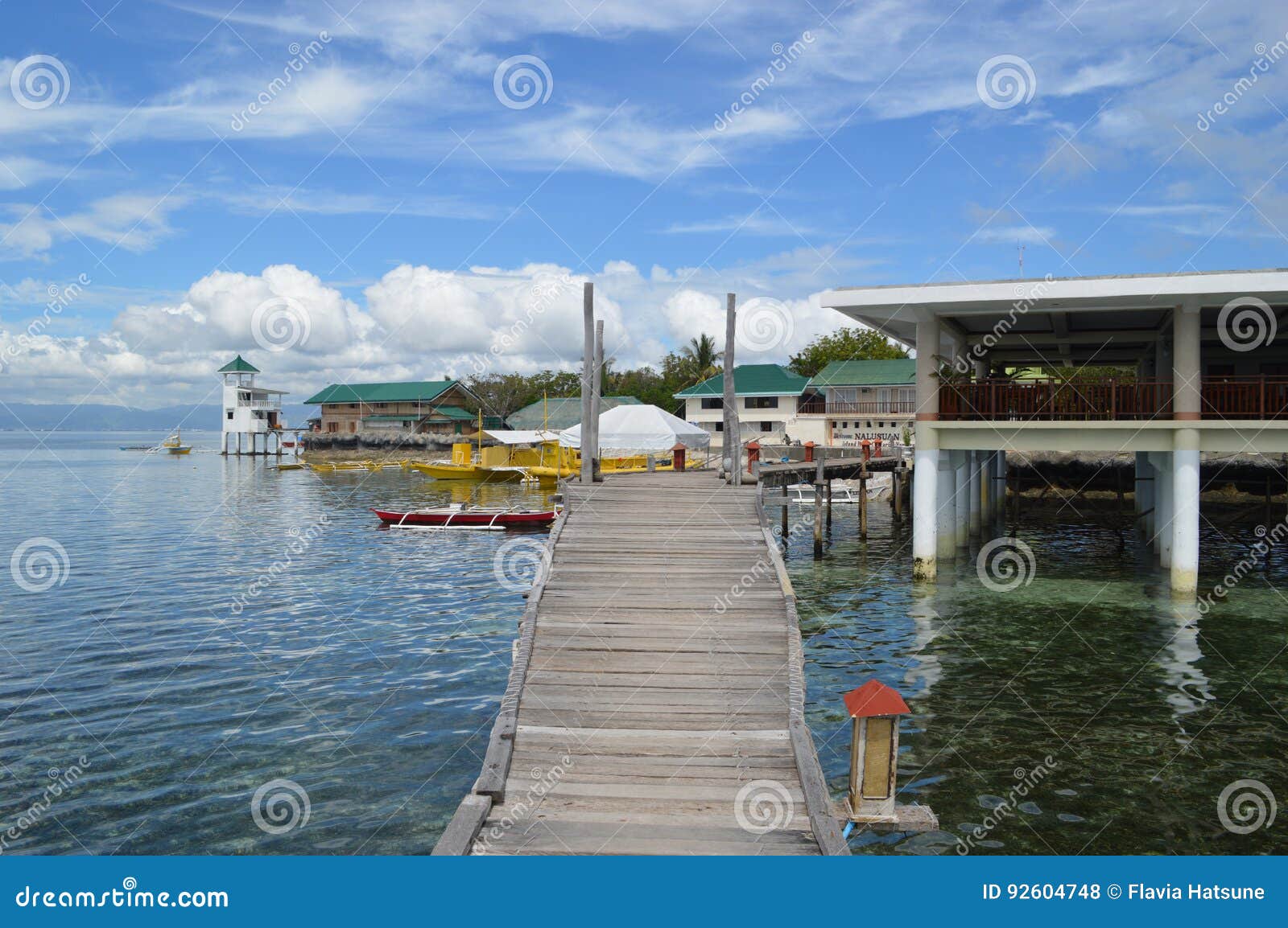 Nalusuan Island in the Philippines Stock Photo - Image of beautiful ...
