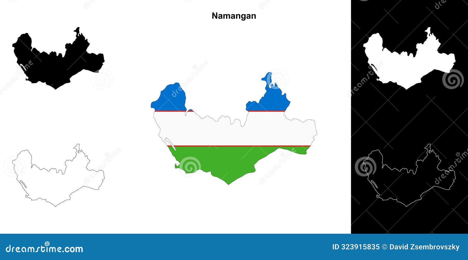 Namangan outline map stock illustration. Illustration of viloyatlar ...
