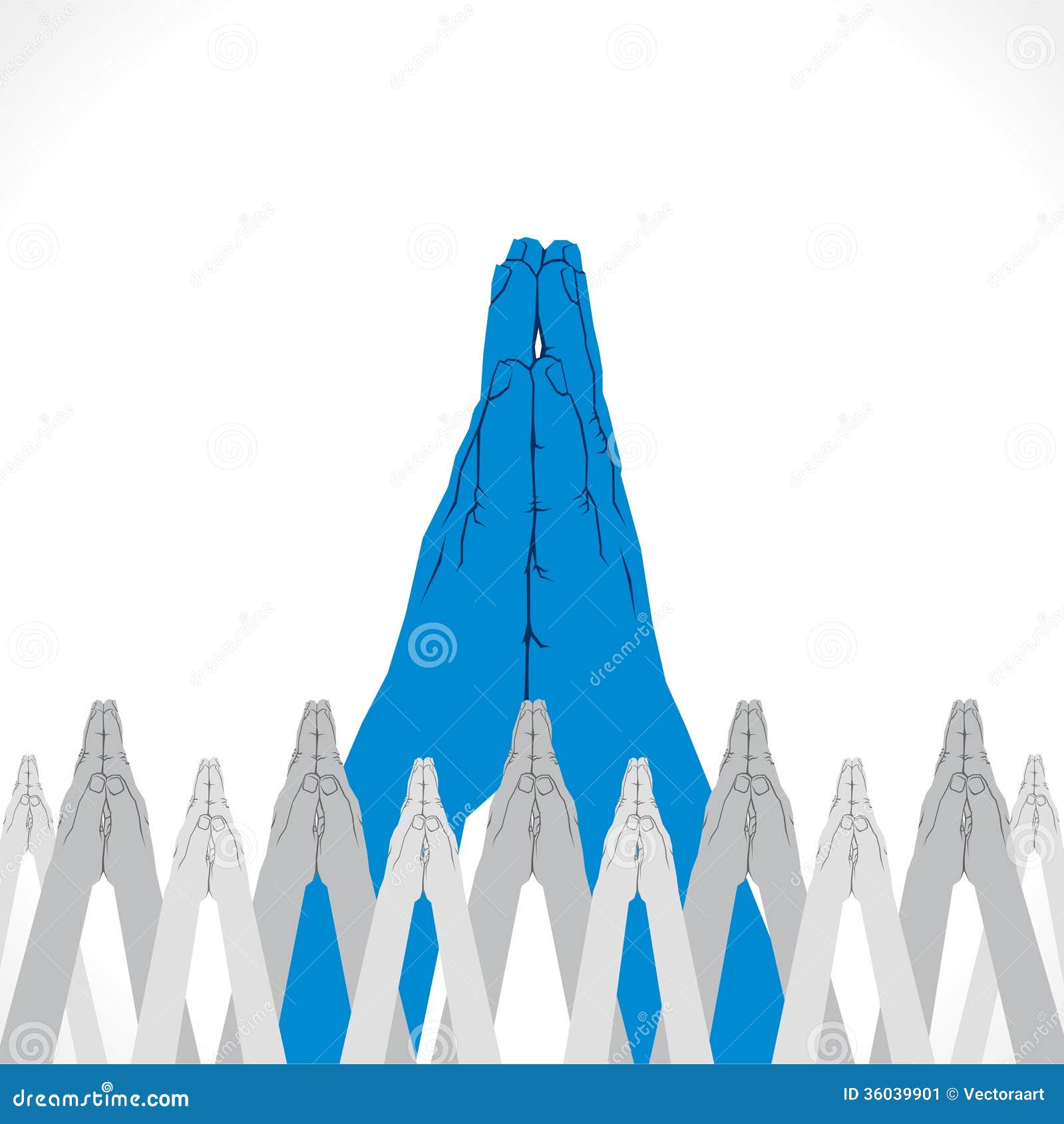 Namaskar Hand Icon Vector Illustration | CartoonDealer.com #35939342