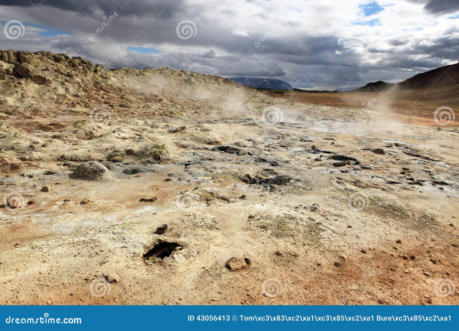 Namaskard stock image. Image of landmark, outbreak, fumaroles - 43056413