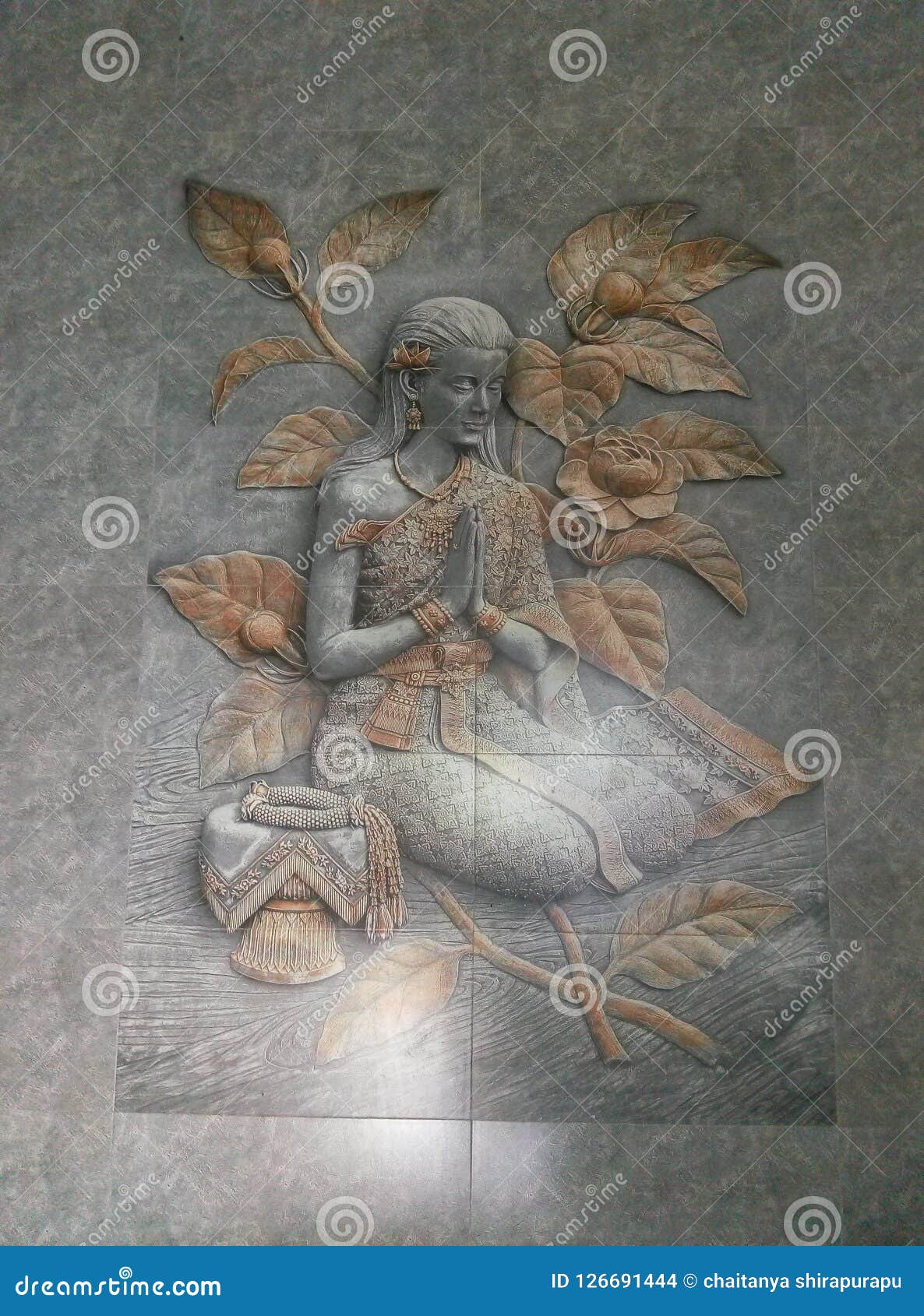 Namaste foto de archivo. Imagen de saludos - 126691444