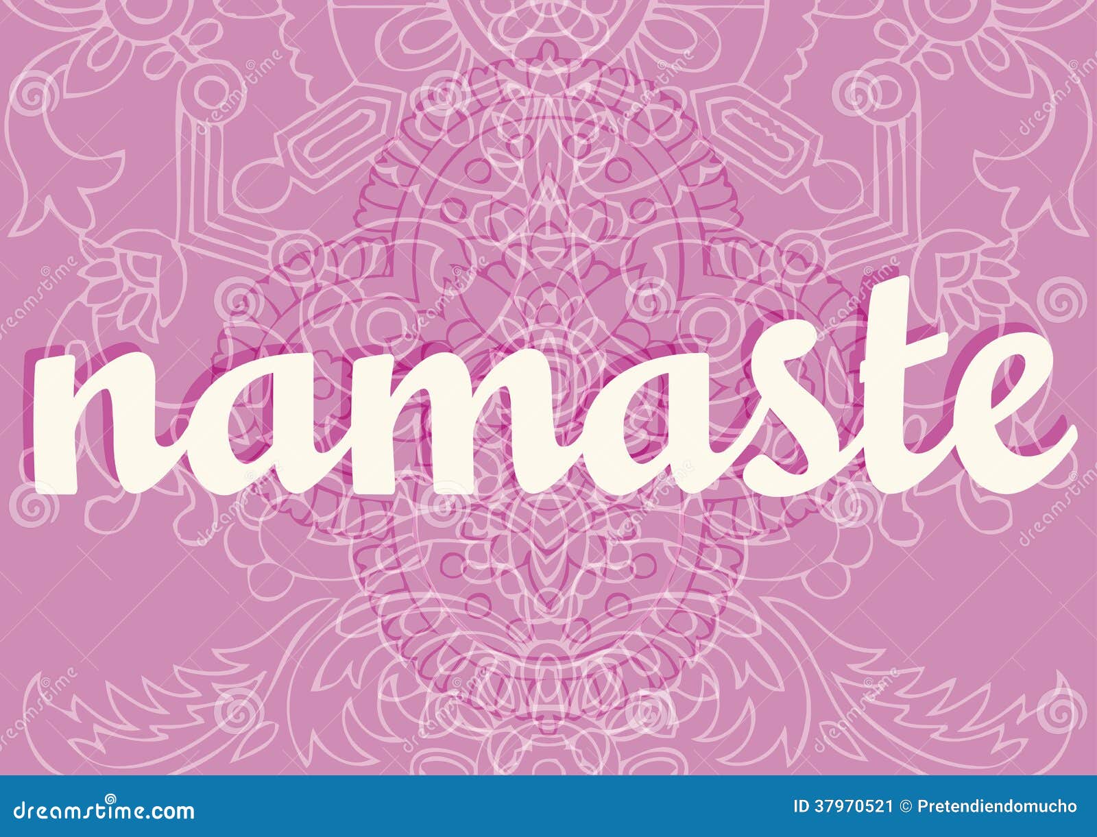 Namaste illustration de vecteur. Illustration du indien - 37970521