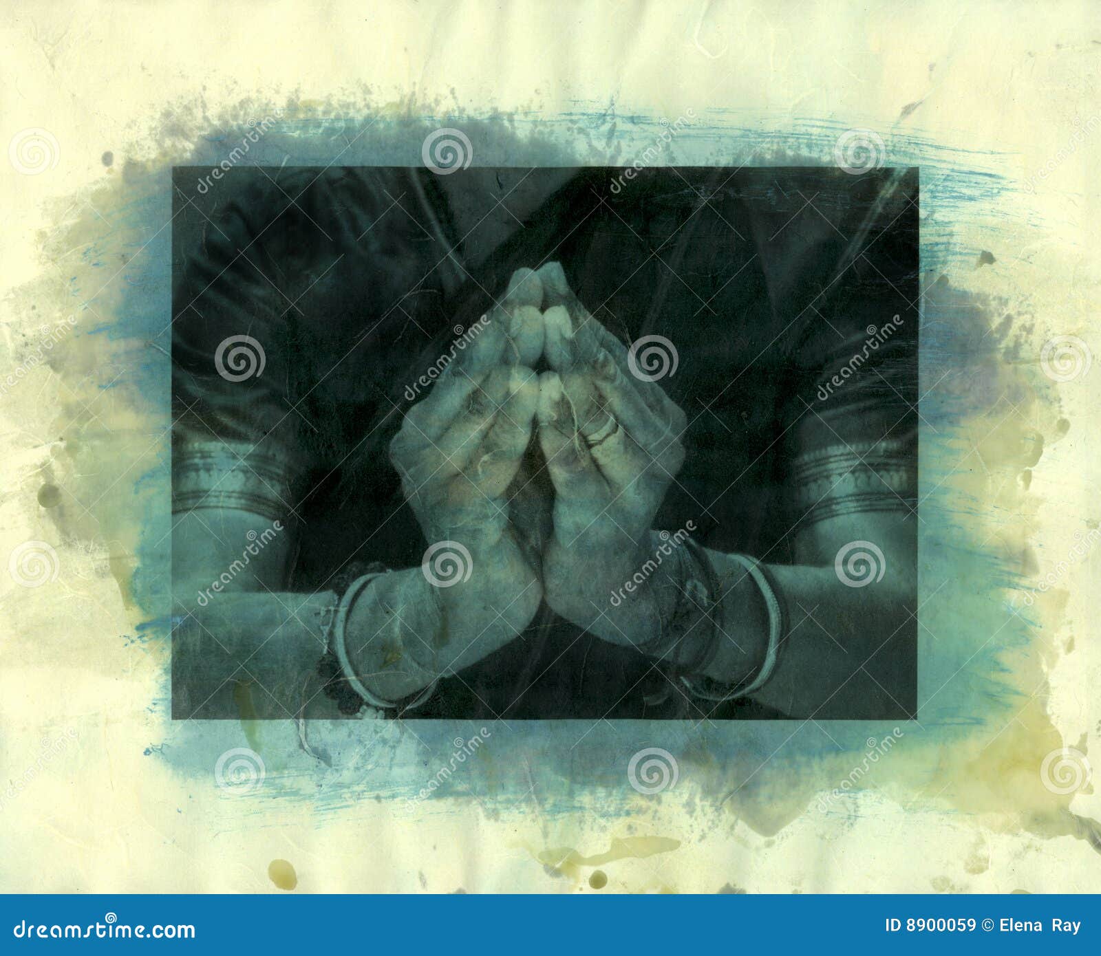 Namaste Mudra stock illustration. Illustration of faith - 8900059
