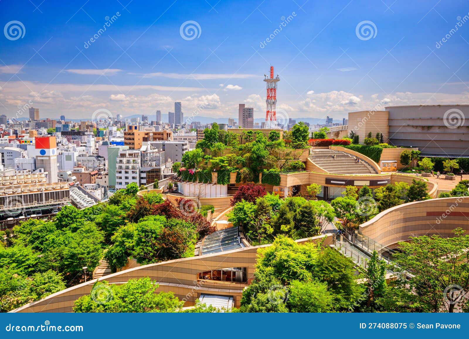 Namba Parks, Osaka, Japan Aerial View Editorial Image - Image of ...